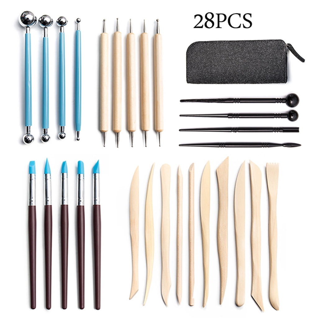 28pcs/set Handmade DIY Ceramics Clay Sculpting Carving Pottery Tools ...