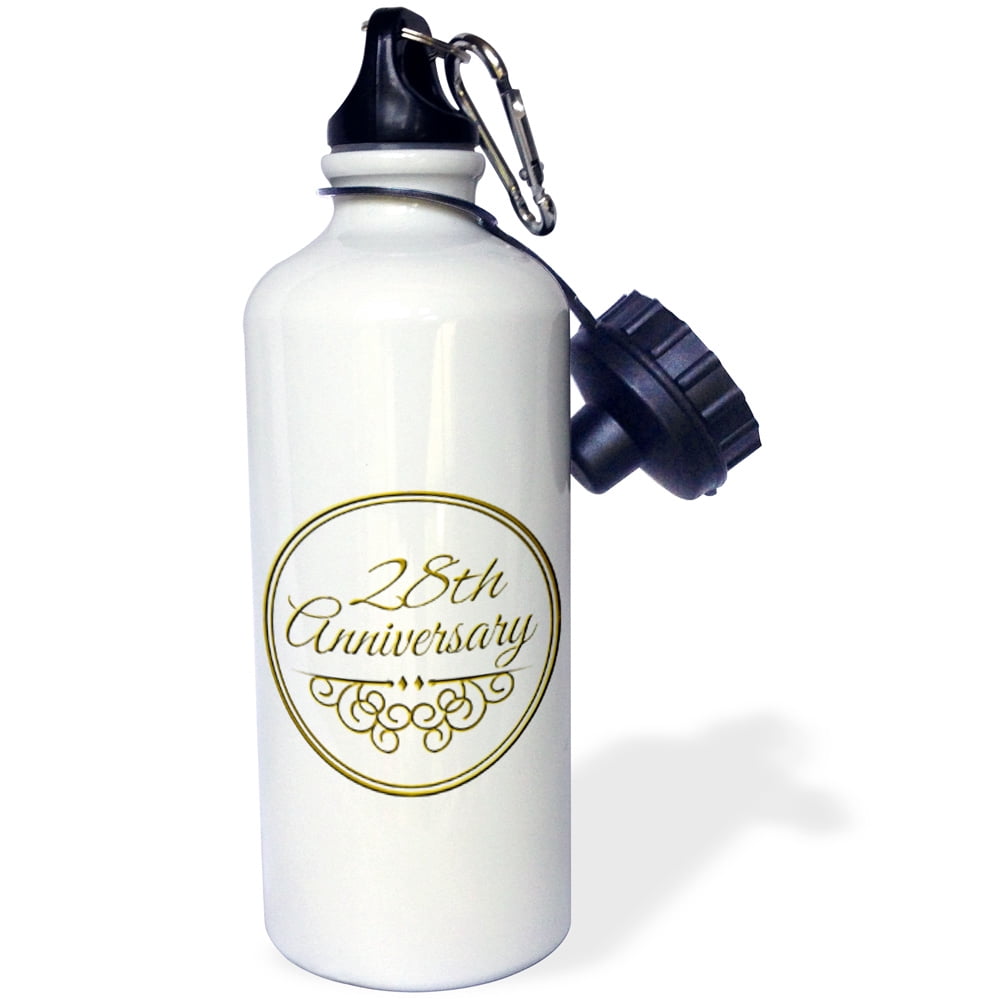 28th Anniversary gift - gold text for celebrating wedding anniversaries ...