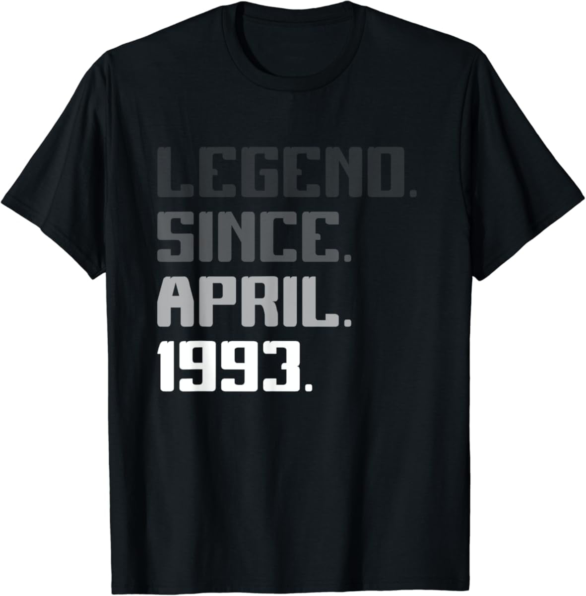 28th Birthday Gifts 28 Years Old Legend Since April 1993 T-Shirt ...