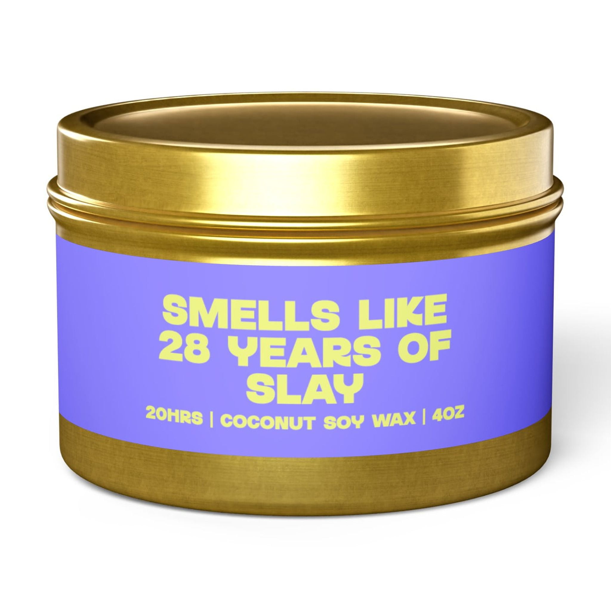 28th Birthday Tin Candle Gifts Funny Home Office Decor - Walmart.com