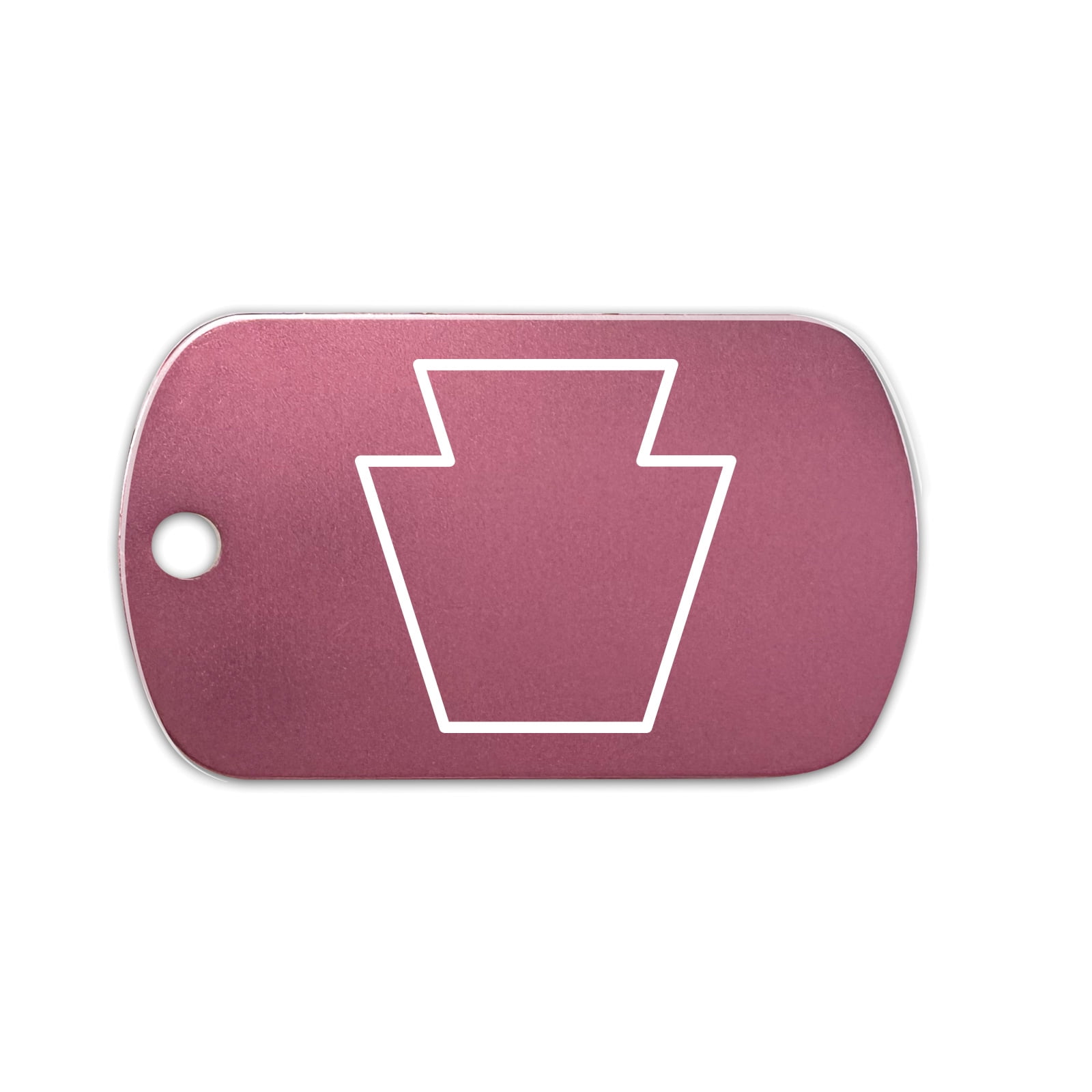 28th Infantry Division GI Dog Tag Aluminum Keychain keystone - Pink ...