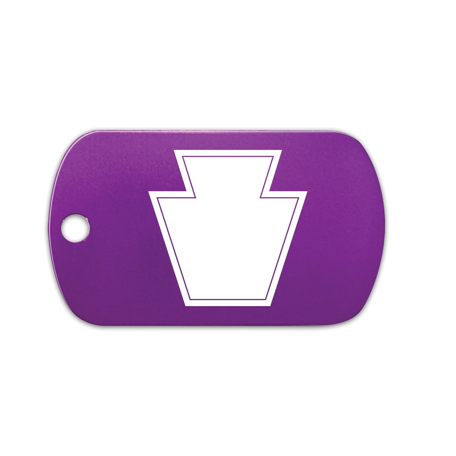 28th Infantry Division V2 GI Dog Tag Aluminum Keychain keystone iron ...