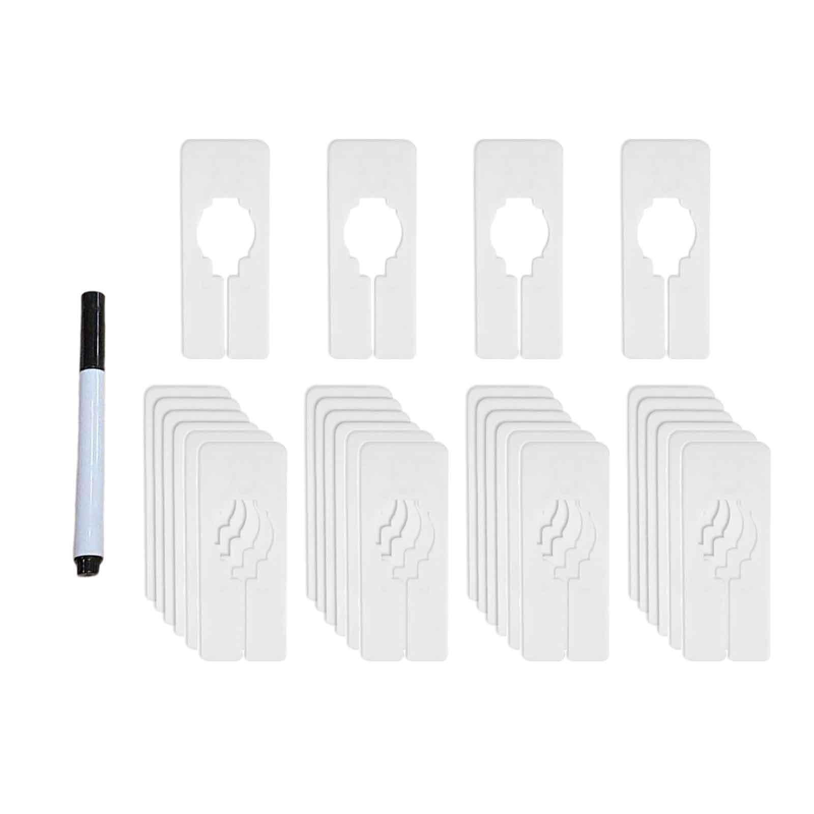 28x Closet Dividers, Clothing Size Closet Rack Dividers Hangers Durable ...