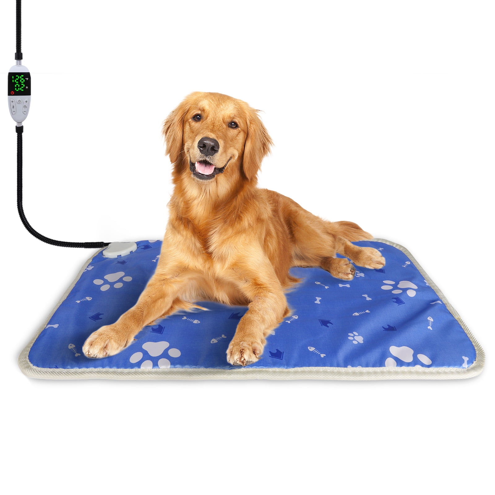 28x17in GREY GHOST Pet Heater, Electric Heated Mat for Dogs and Cats ...