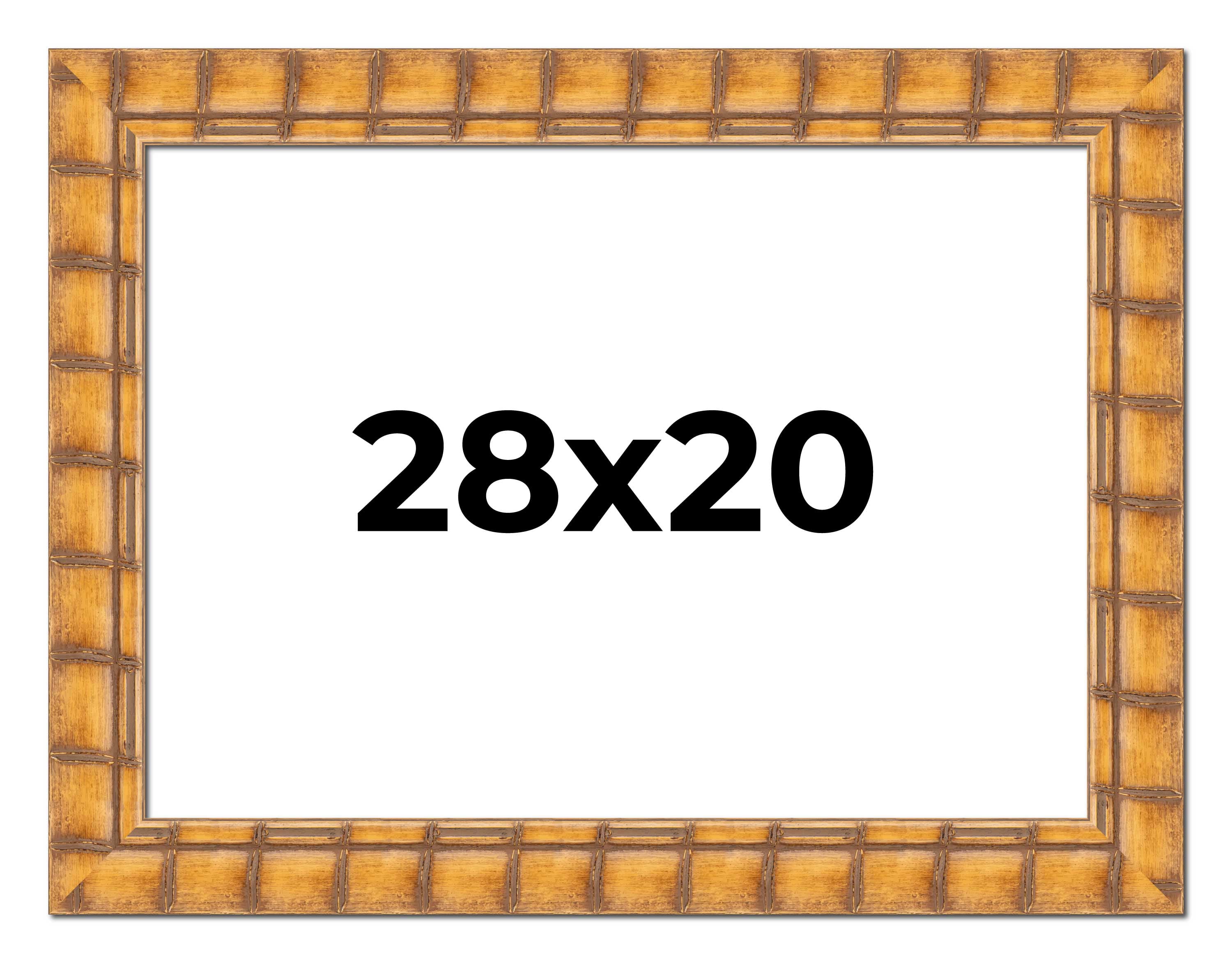 28x20 Frame Beige Real Wood Picture Frame Width 3 inches | Interior ...