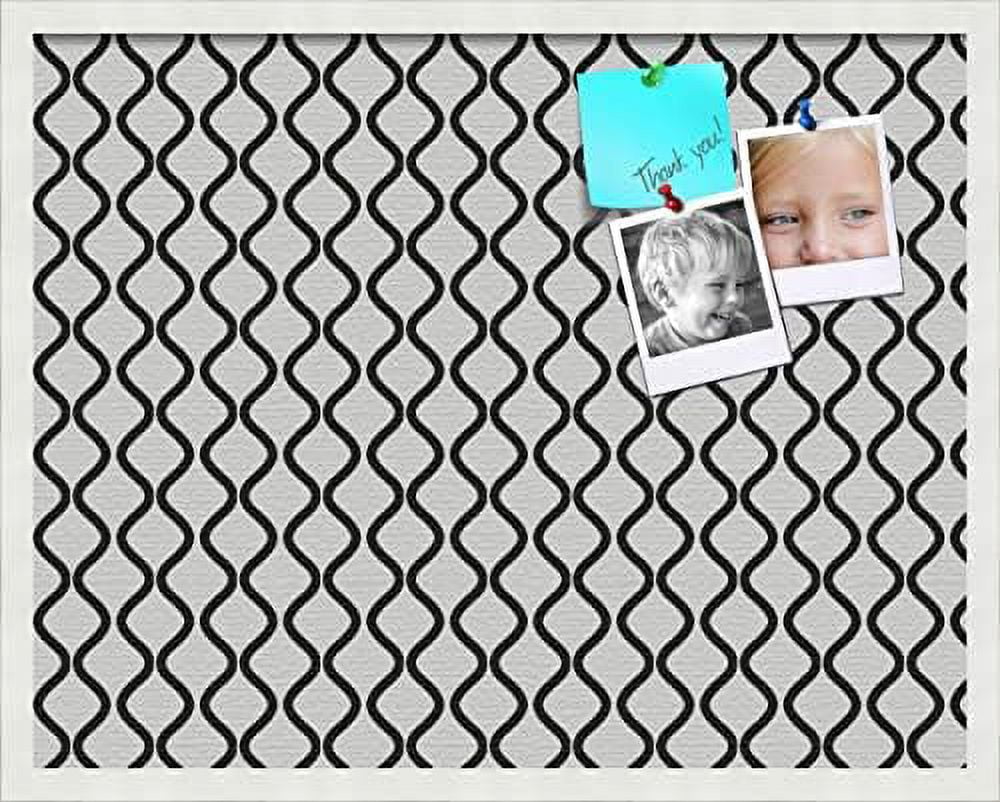 28x22 inch cork bulletin board. this decorative framed pin board comes ...