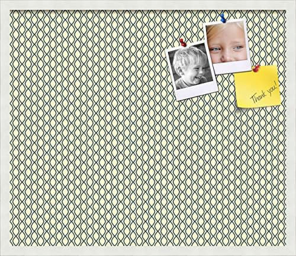 28x24 inch cork bulletin board. this decorative framed pin board comes ...