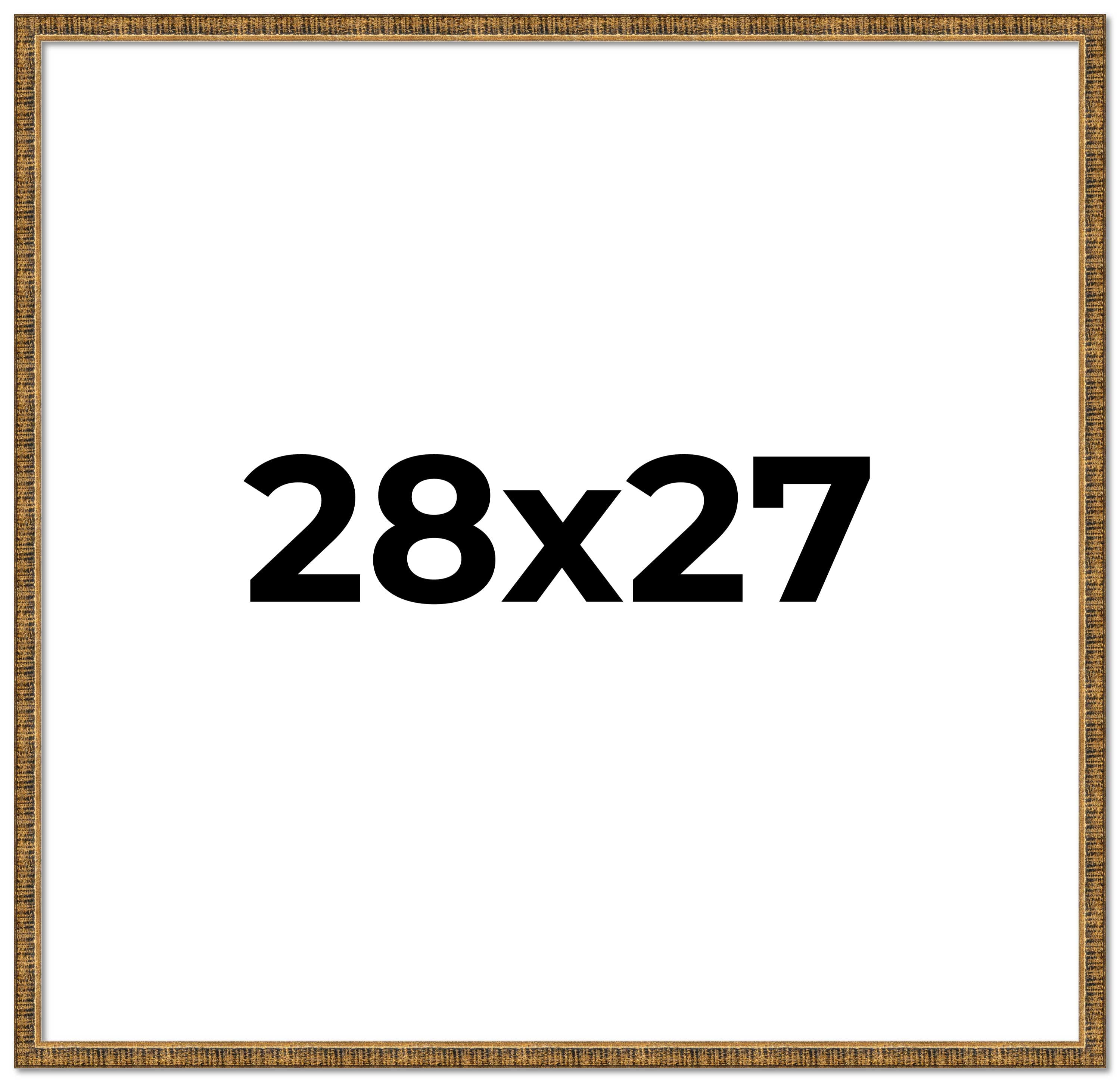 28x27 Frame Gold Solid Wood Picture Frame - Complete Modern Photo Frame ...