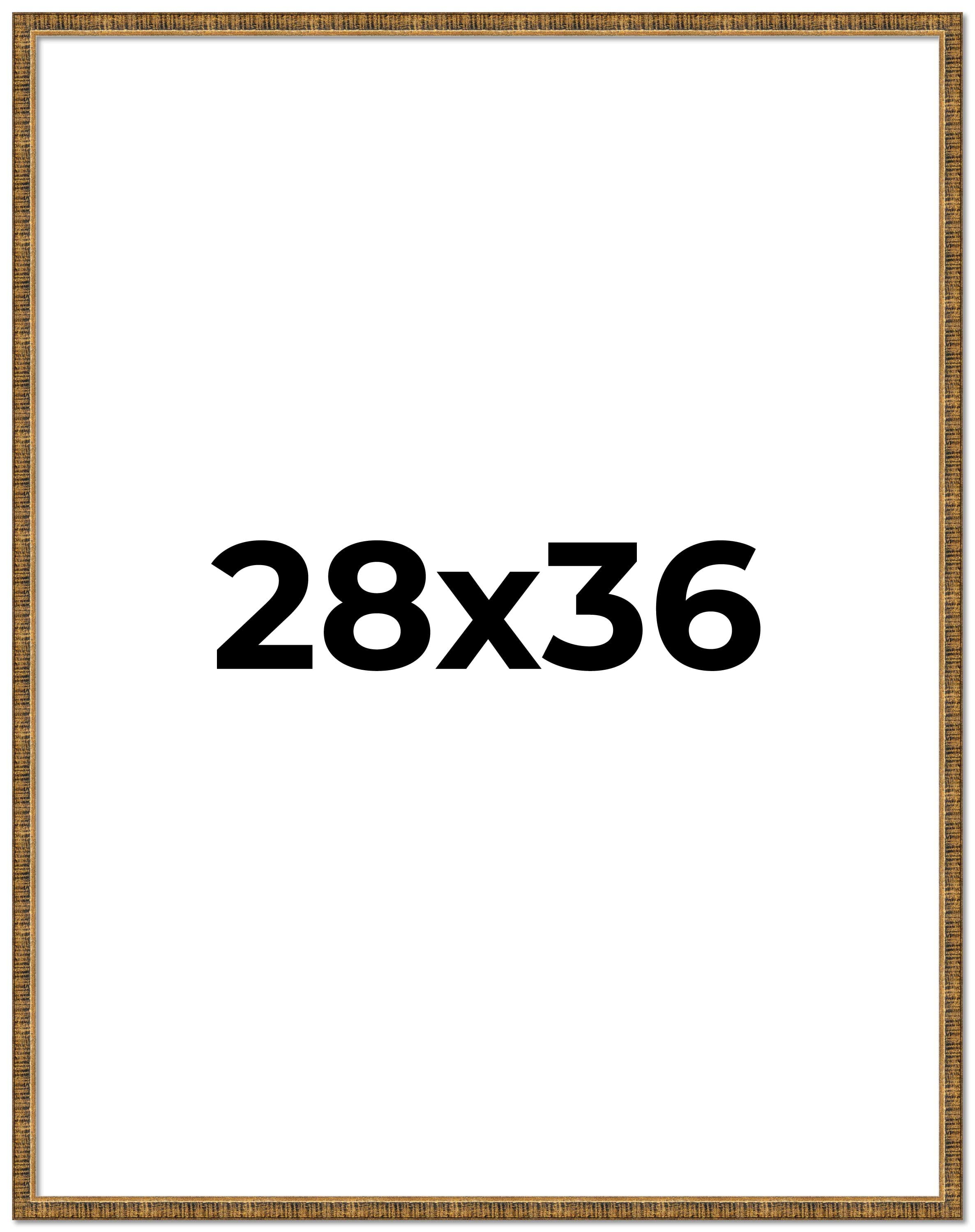 28x36 Frame Gold Picture Frame - Complete Modern Photo Frame Includes ...