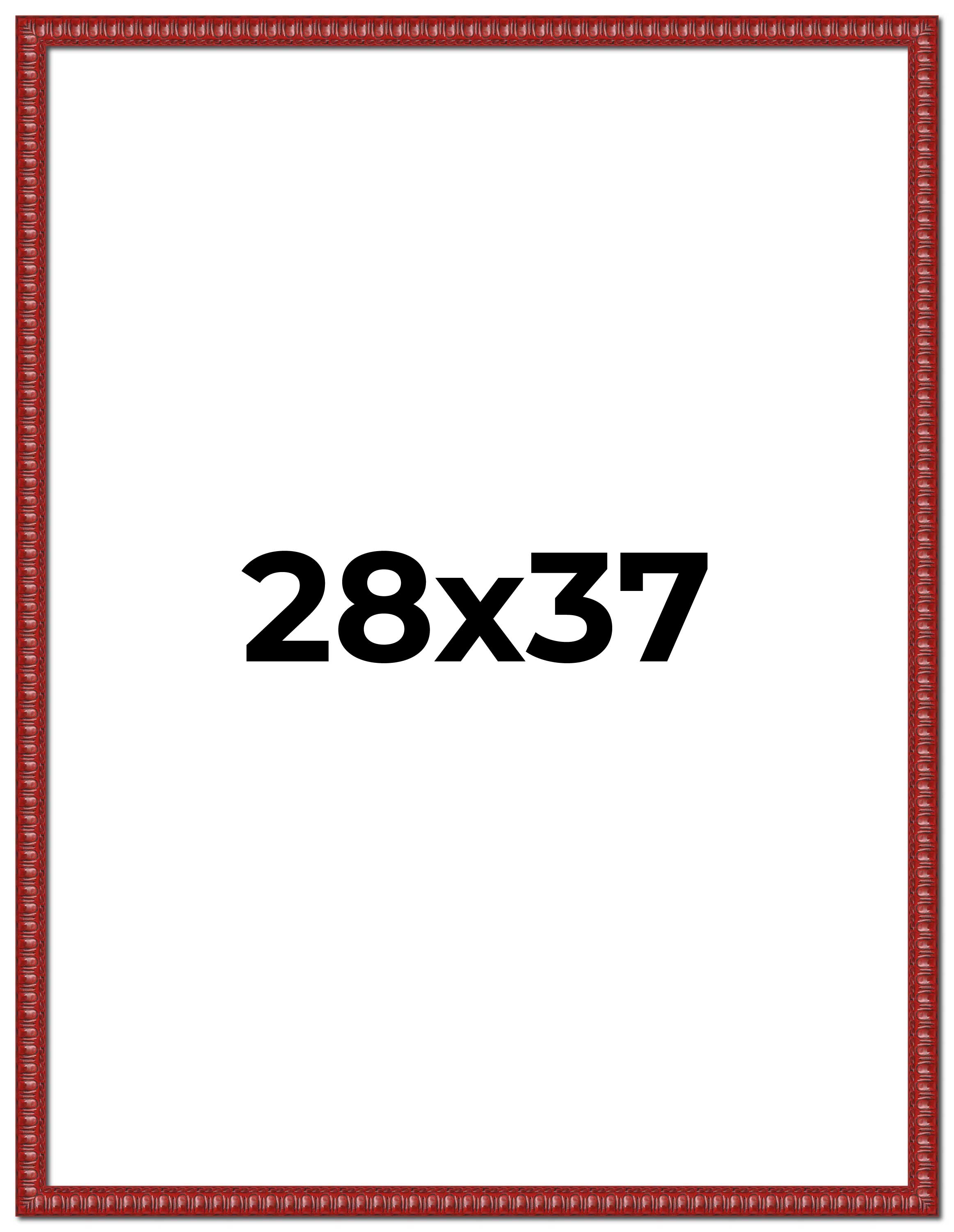 28x37 Frame Red Solid Wood Picture Frame Width 1 Inches | Interior ...
