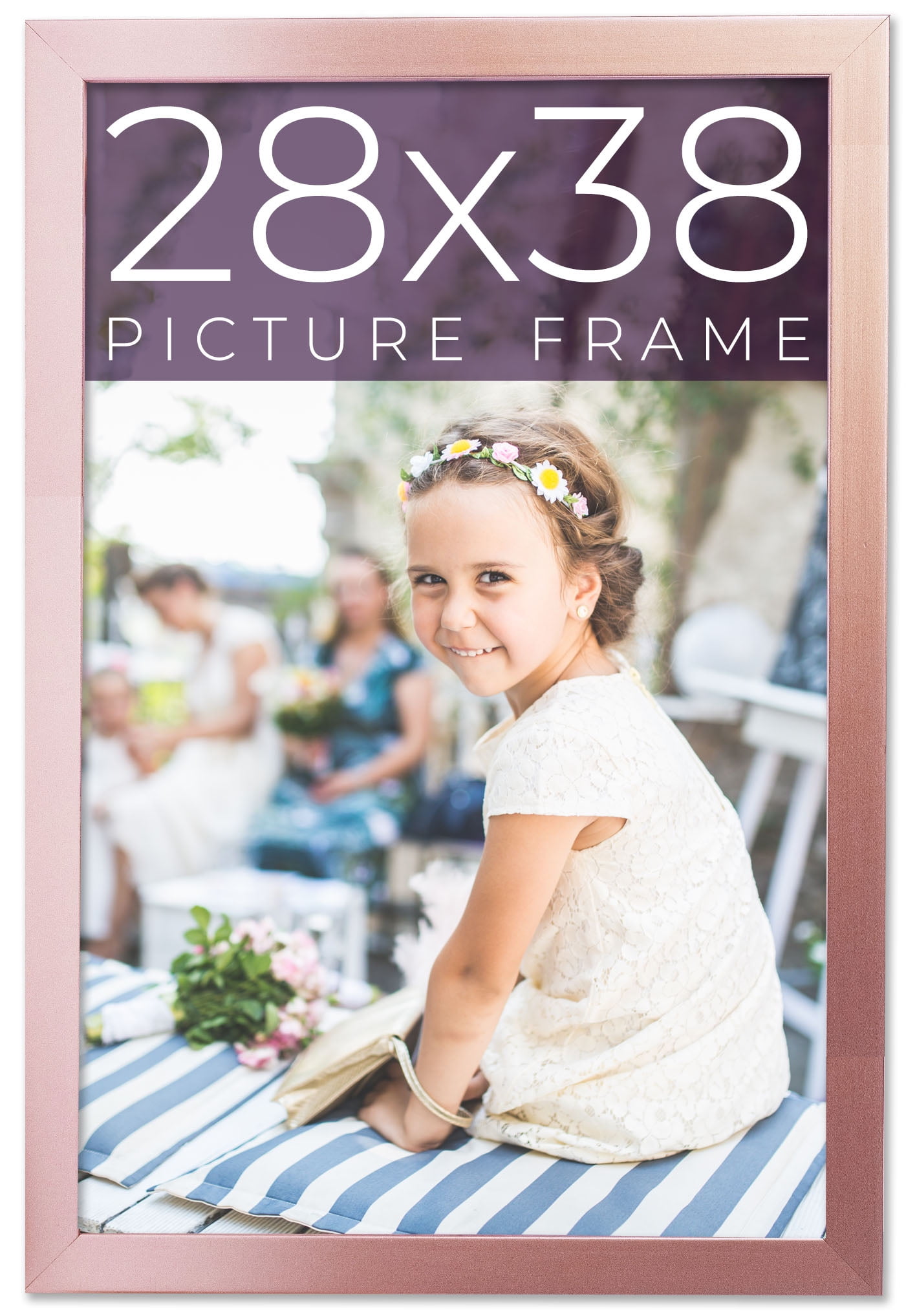 28x38 Frame Pink Real Wood Picture Frame Width 0.75 inches | Interior ...