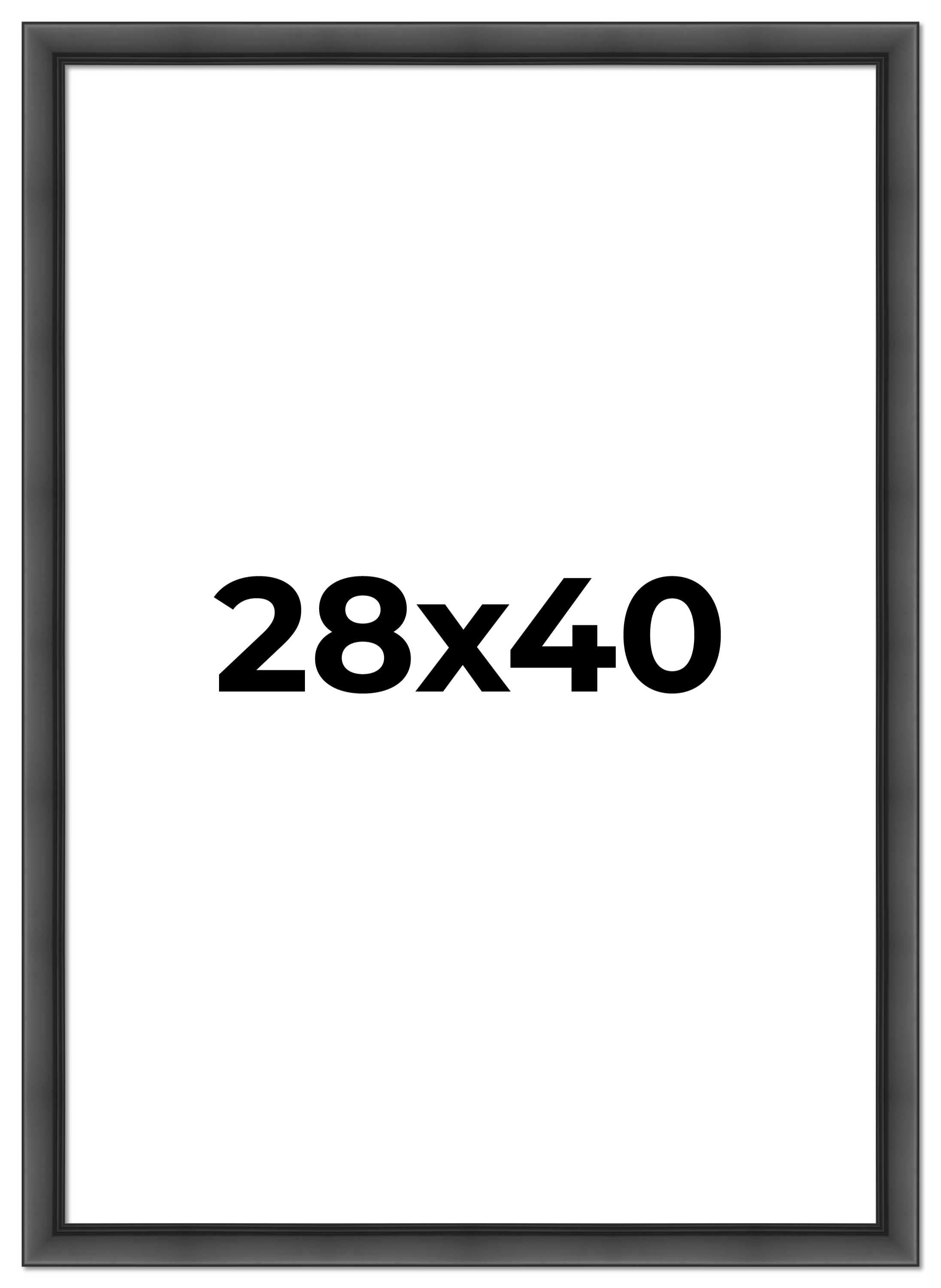 28x40 Frame Black Picture Frame - Complete Modern Photo Frame Includes ...