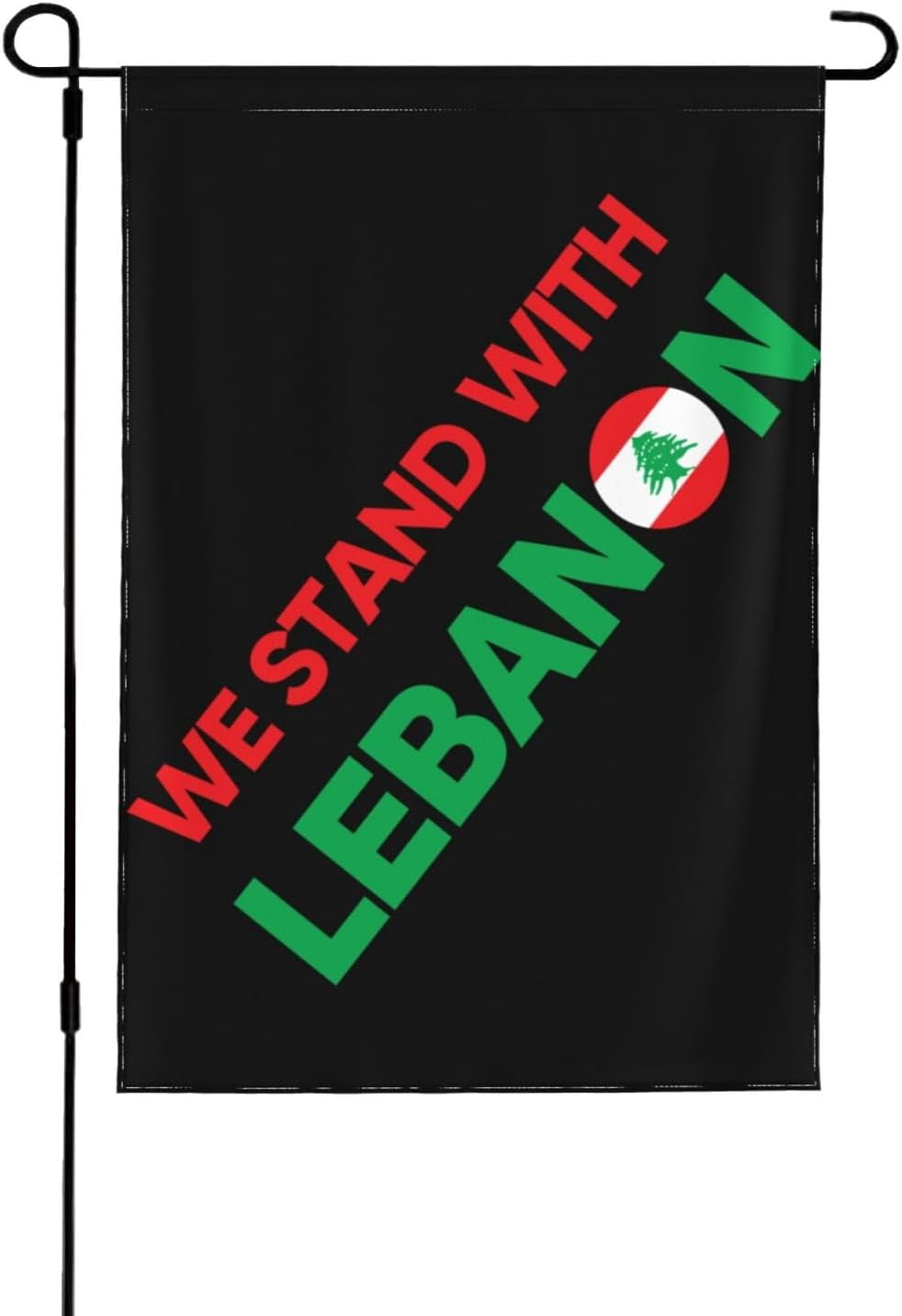 28x40 I Stand With Lebanon Garden Flag Double Sided We Support Lebanon ...