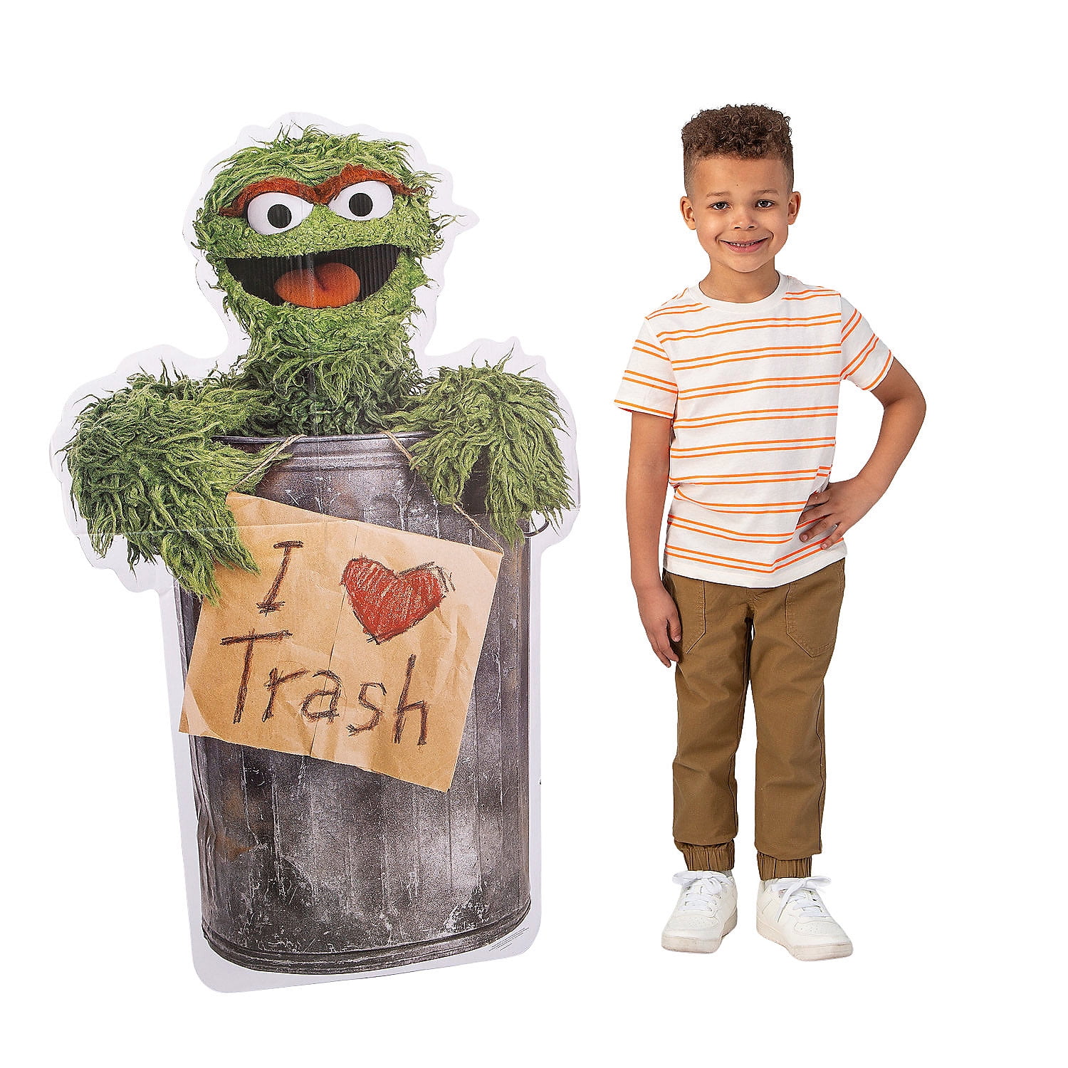 29 1/2" x 48" Sesame Street Oscar the Grouch Cardboard Cutout Stand-Up ...