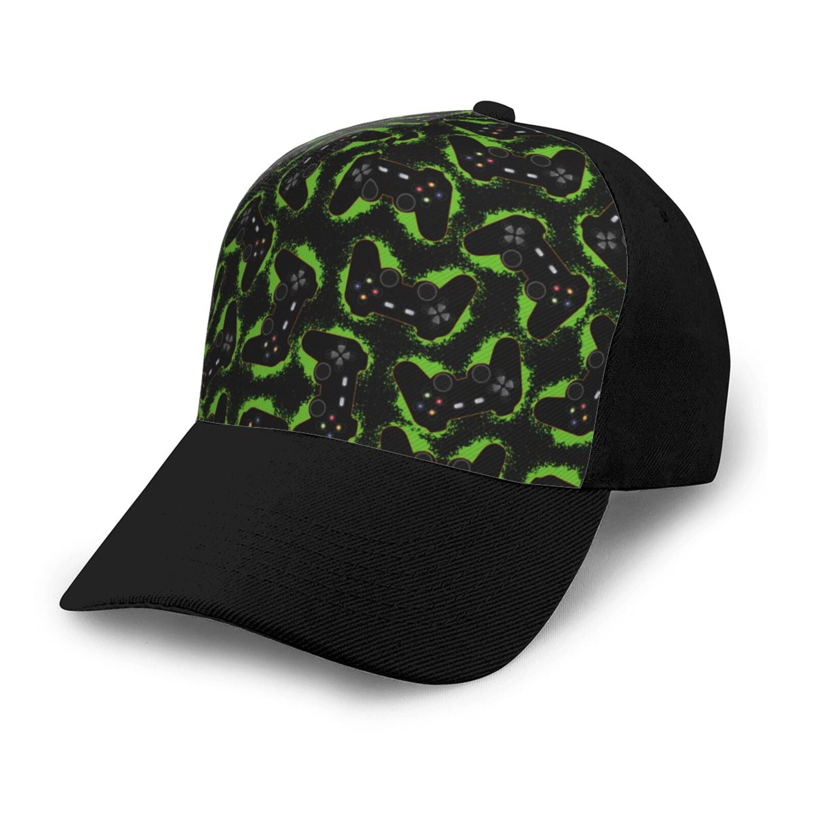 Yiaed Cool Gamepad Print Baseball Cap Dad Hat Polo Style Plain Blank ...
