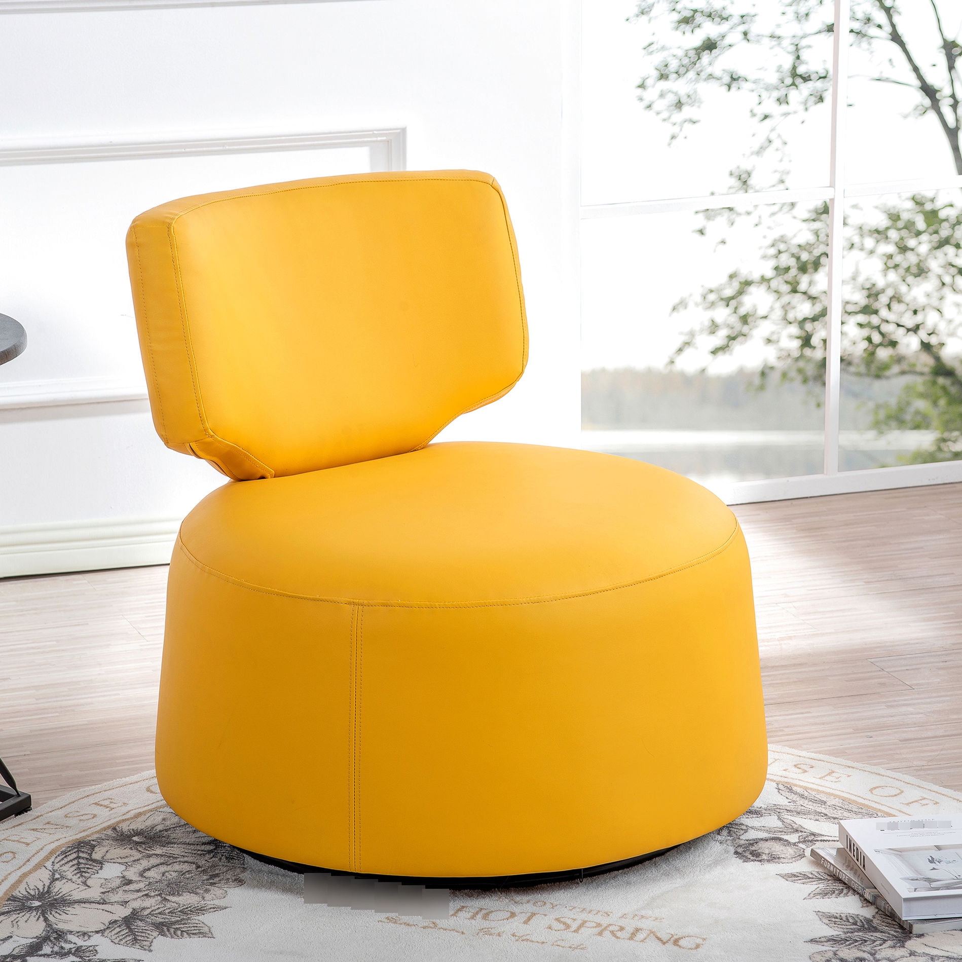 29.13" Wide Swivel Chair | 360 Degree Silent Rotation for Quick ...