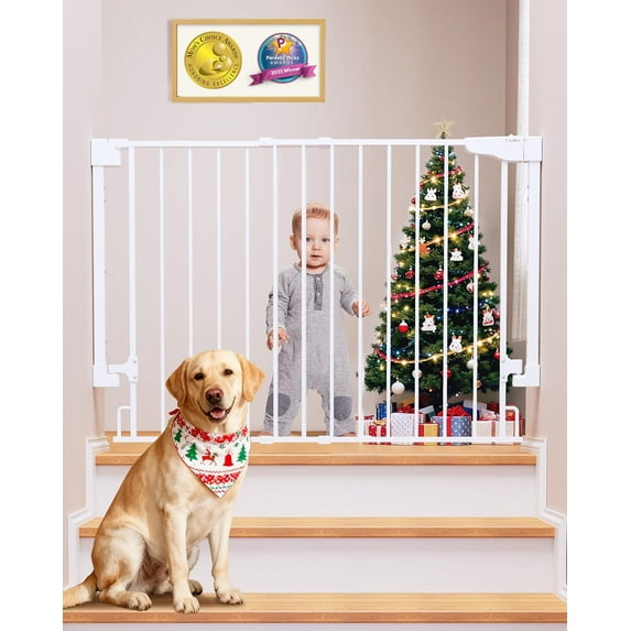 29.2–43" Baby Gate for Stairs, Wall-Mounted (Drill Required ...