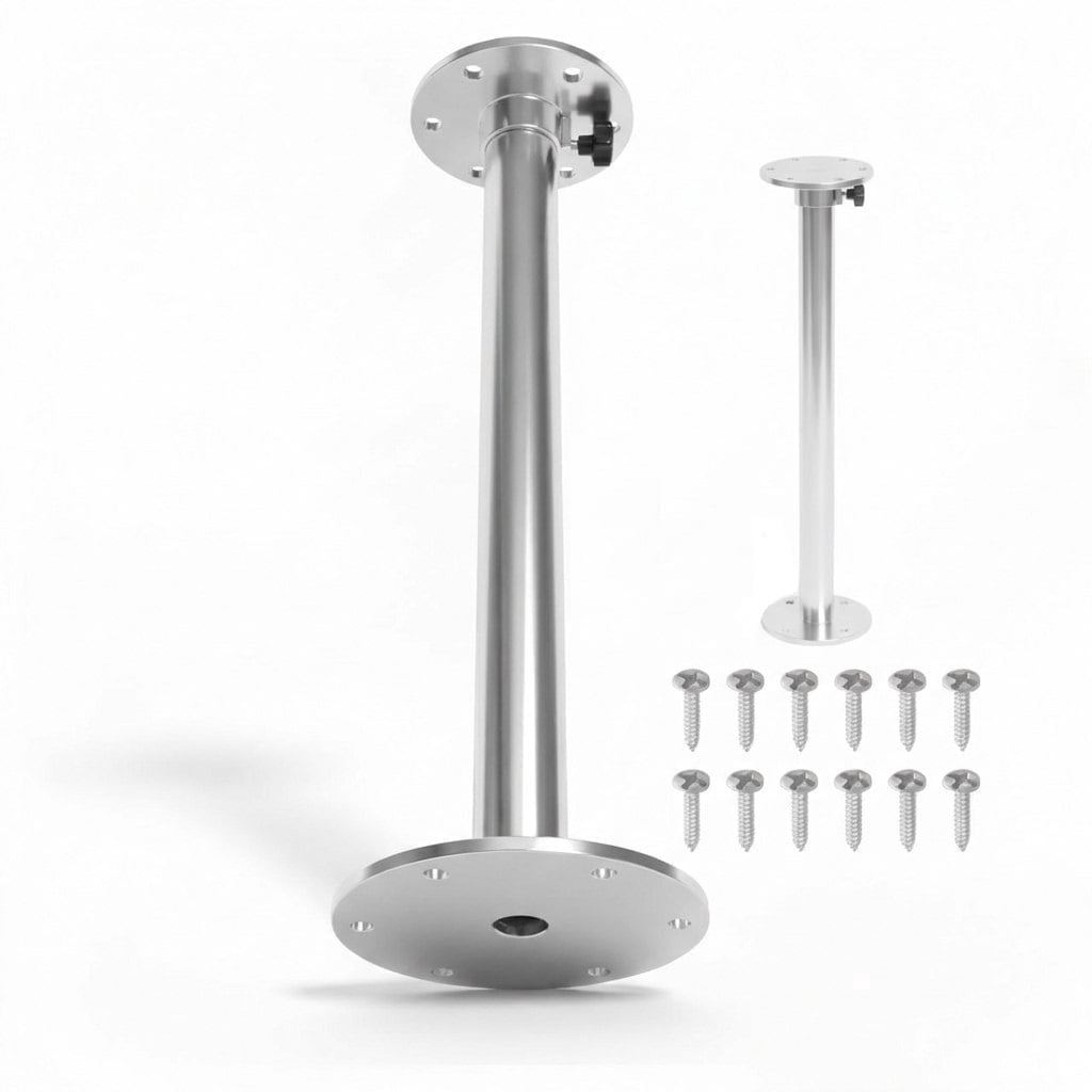 29.3" RV Table Leg Kit Aluminum Fixed Pedestal Detachable Stand for ...