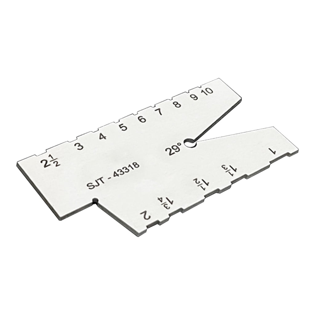 29/30 Degree Grinding Gage Inspection Tool Thread Gauge Stainless Steel ...