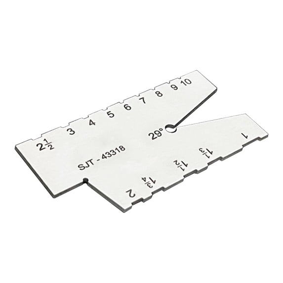 29/30 Degree Grinding Gage Inspection Tool Thread Gauge Stainless Steel ...