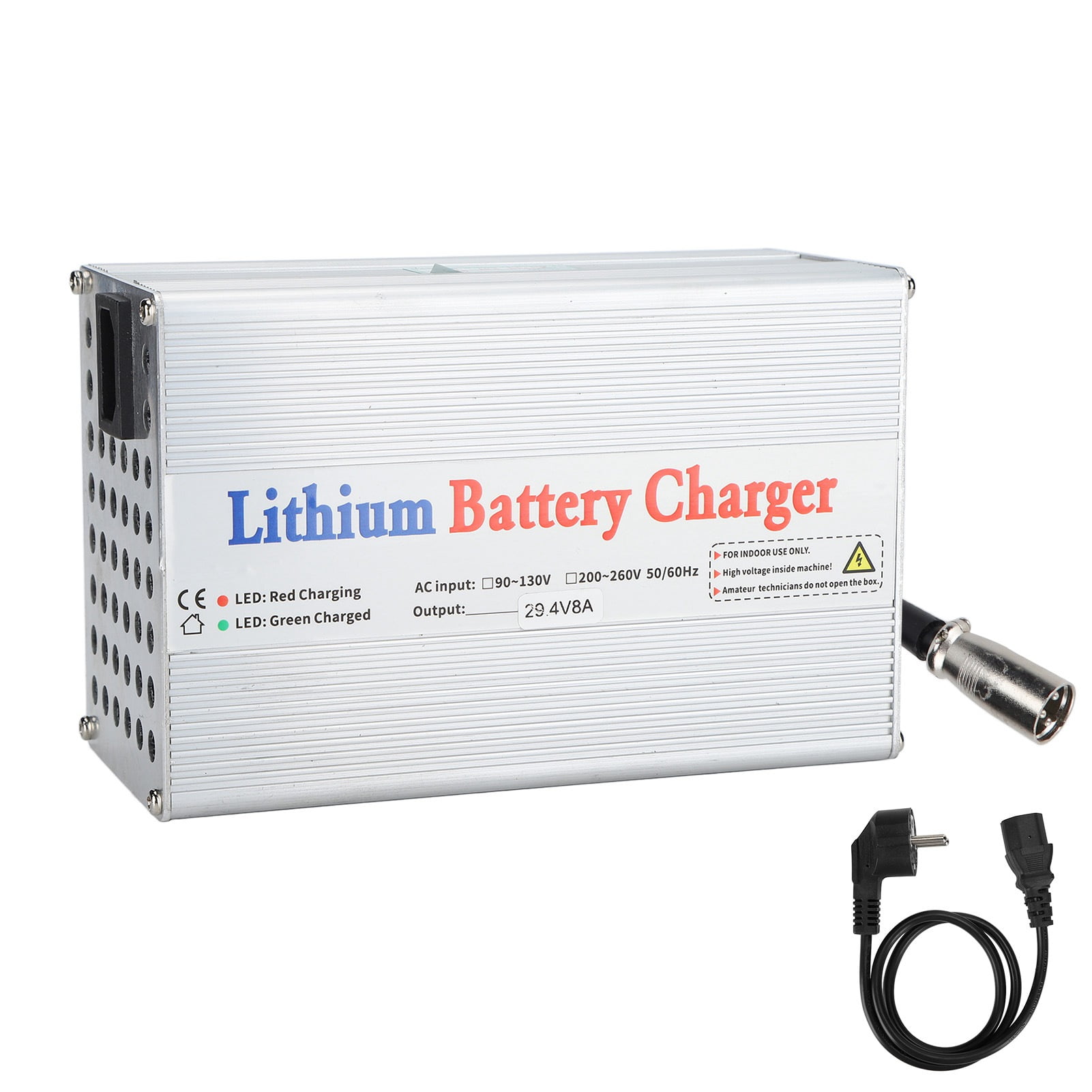 29.4V 8A Professional Lithium Battery Charger Output Short Circuit ...