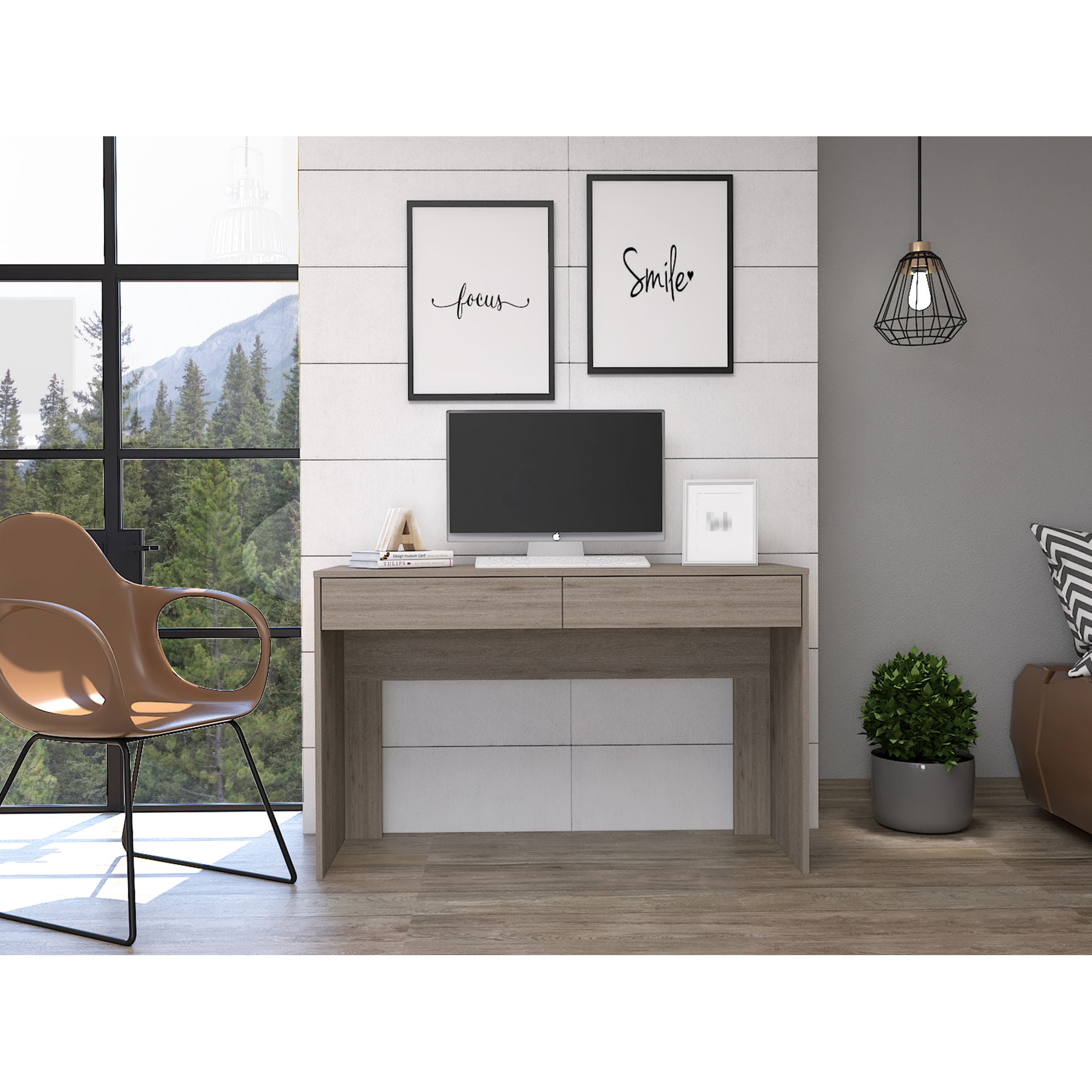 29.5" High Computer Desk with Drawers - Comfortable Office Working ...