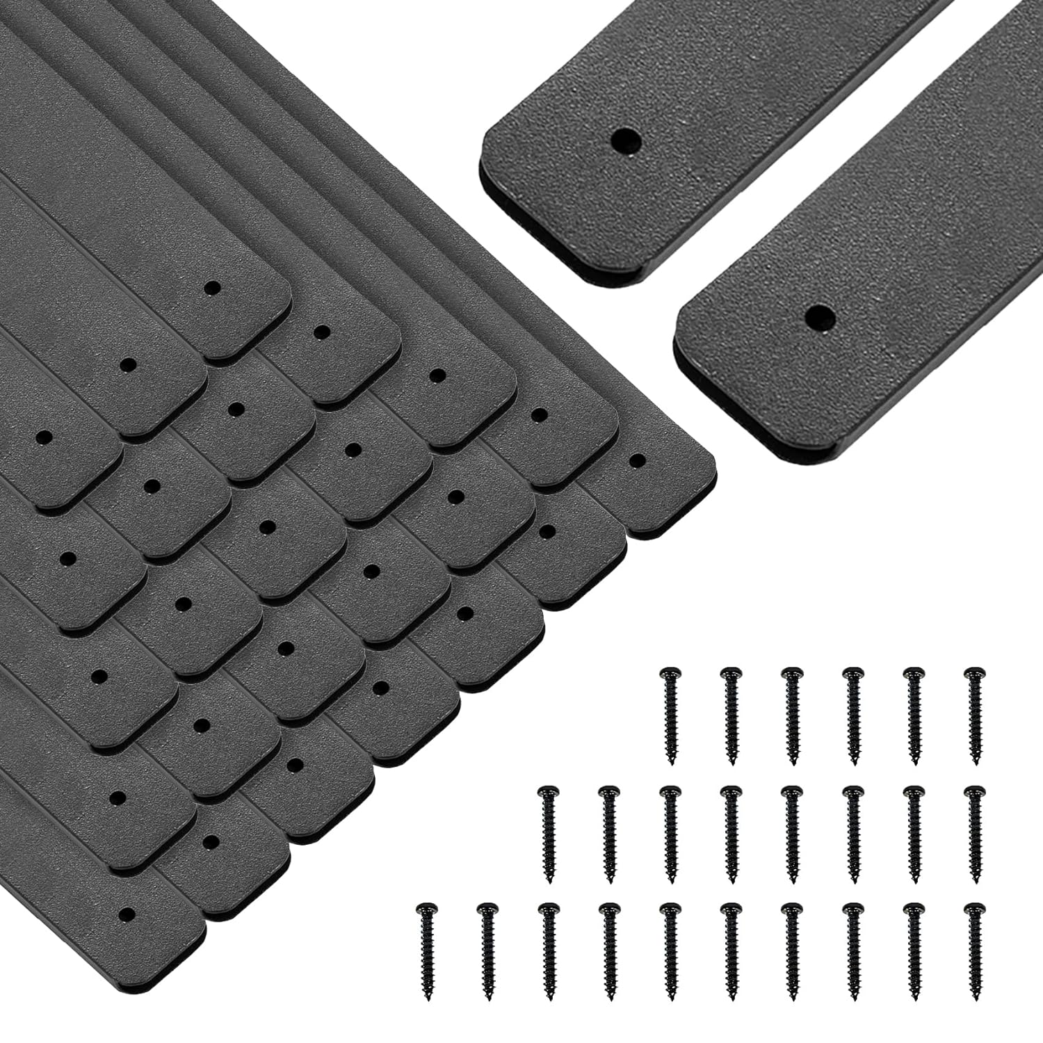 29.5 Inch-75 Pack Deck Railing Kit,Square Aluminum Deck Railing with ...