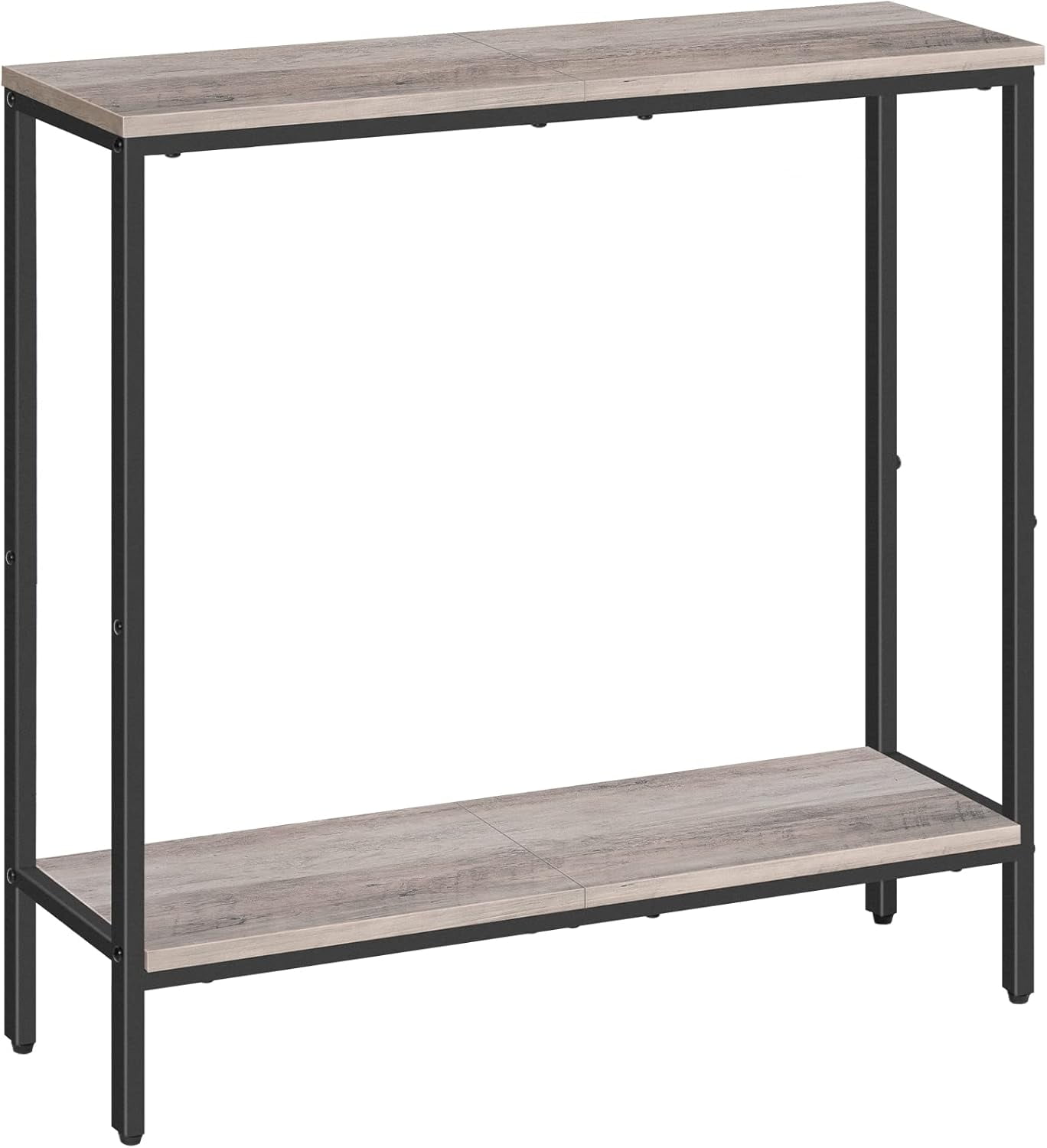 29.5 Inches Console Table, Narrow Entryway Table with Shelves, Small ...