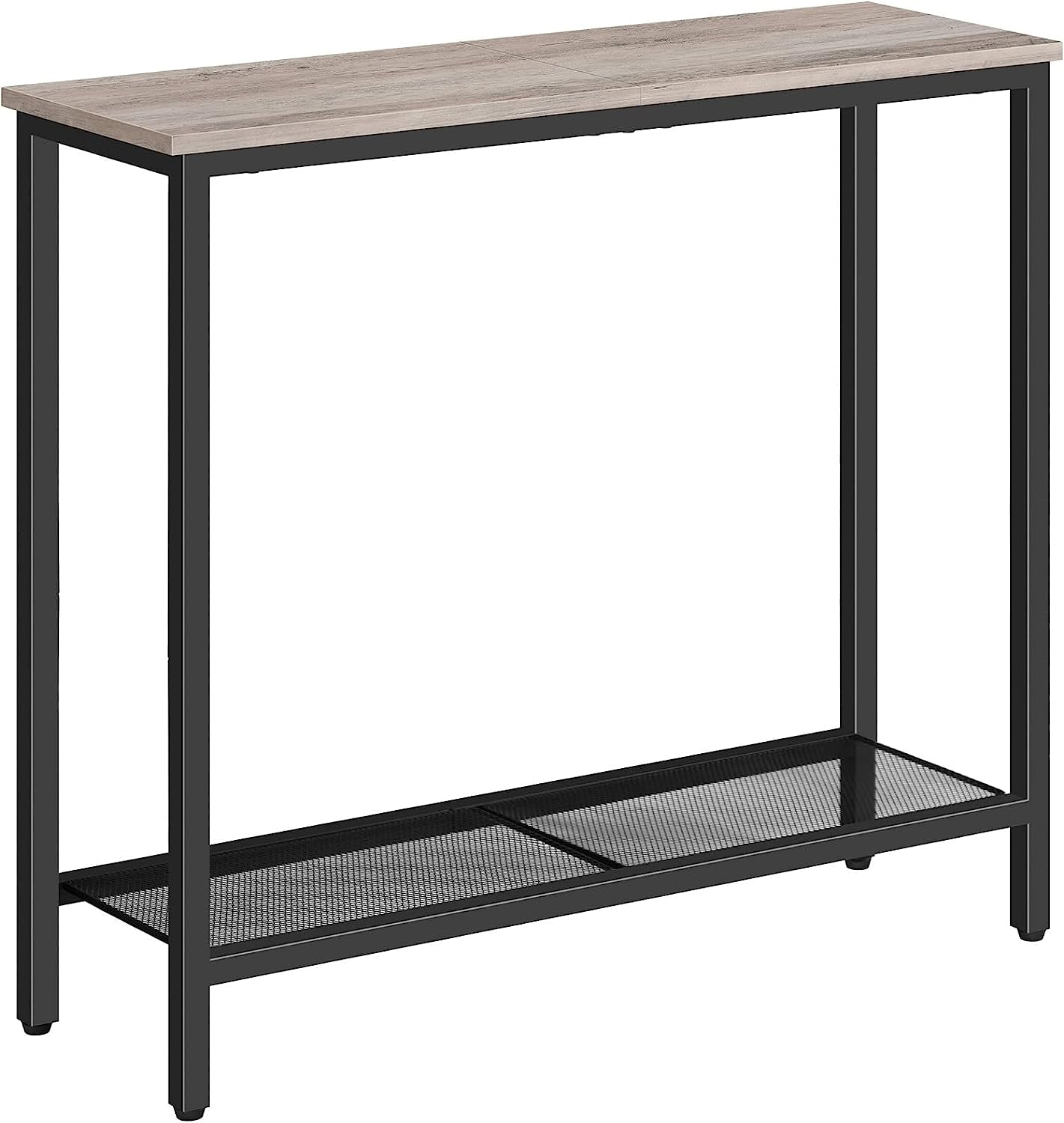 29.5" Narrow Console Table, Small Entryway Table with Shelf, 2 Tier ...