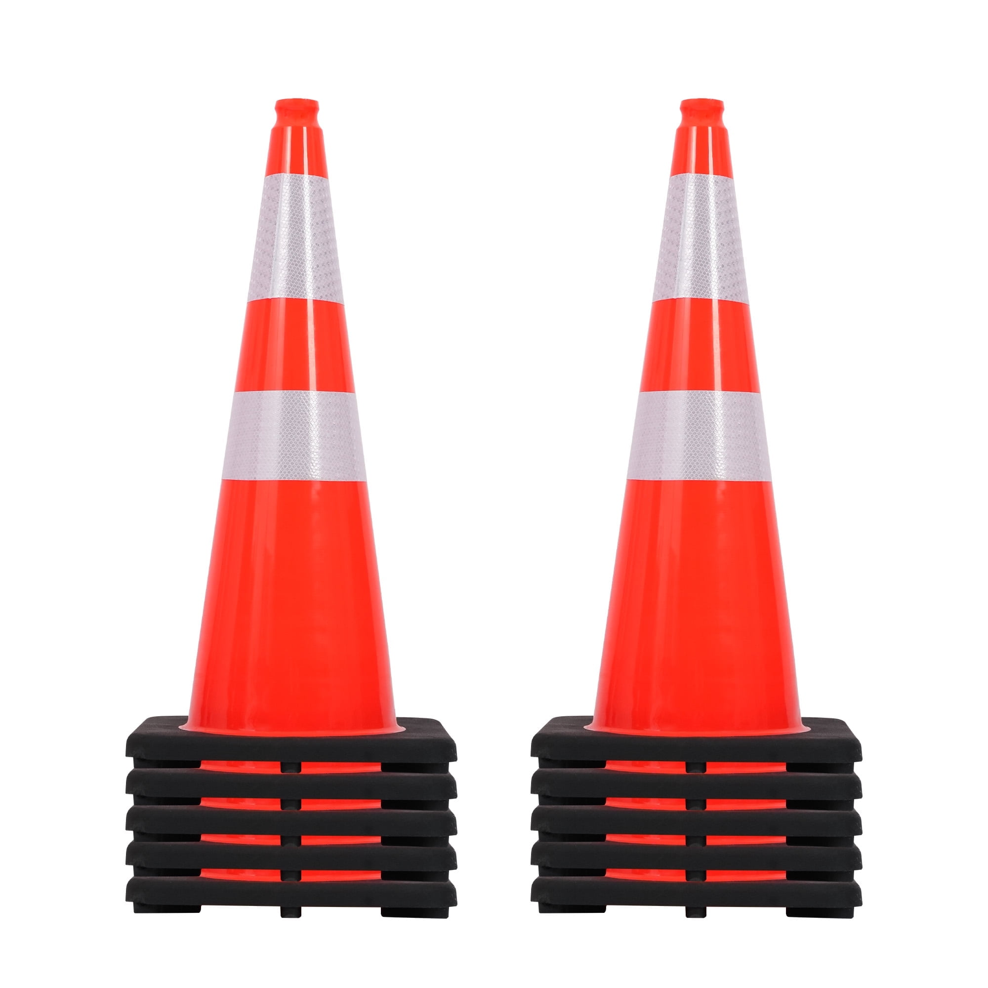 29.5" Traffic Safety Cone - 7 Lbs - Orange High Intensity Reflective ...