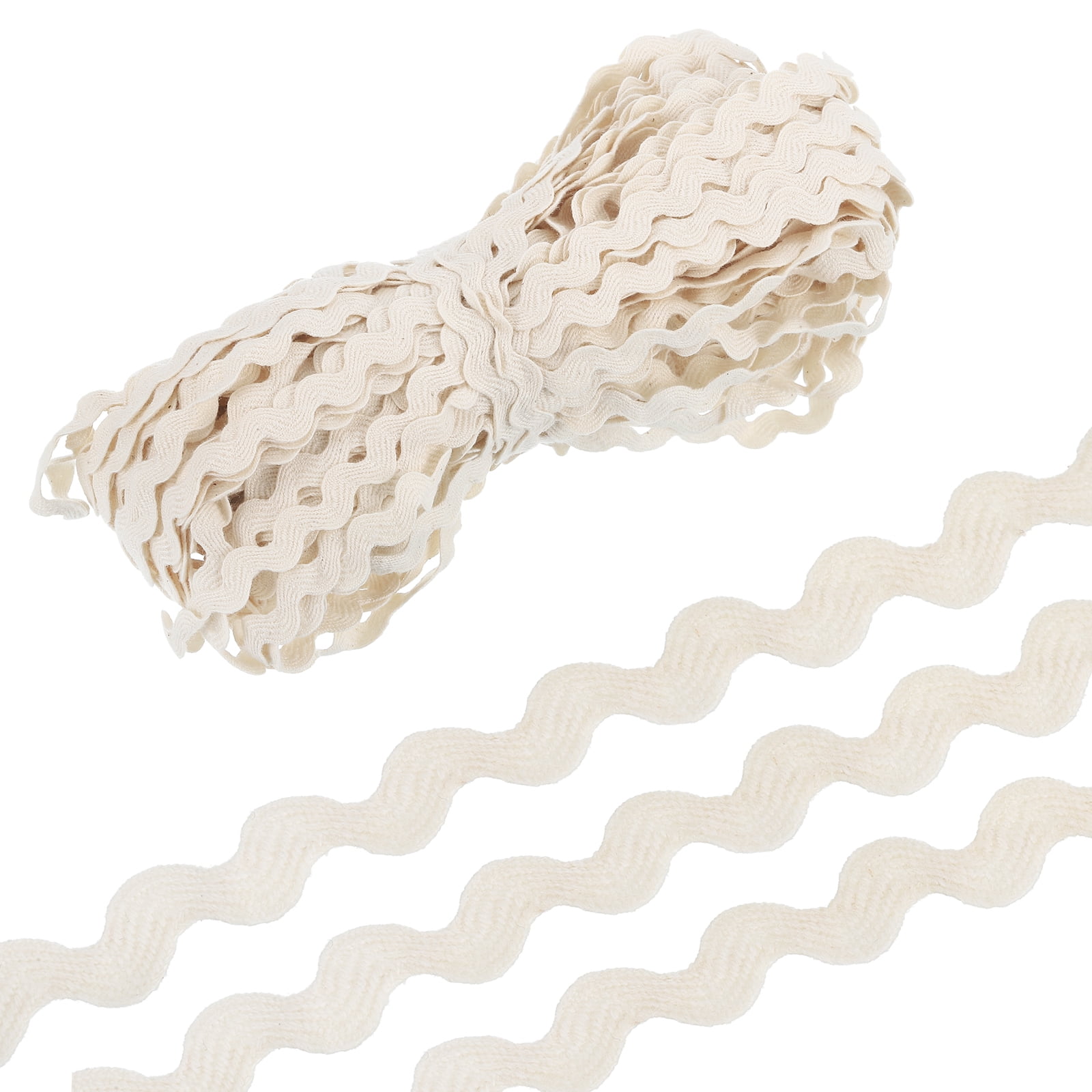 29.5 Yard Light Brown Rick Rack Trim 5mm Wave Bending Fringe Trim Lace ...