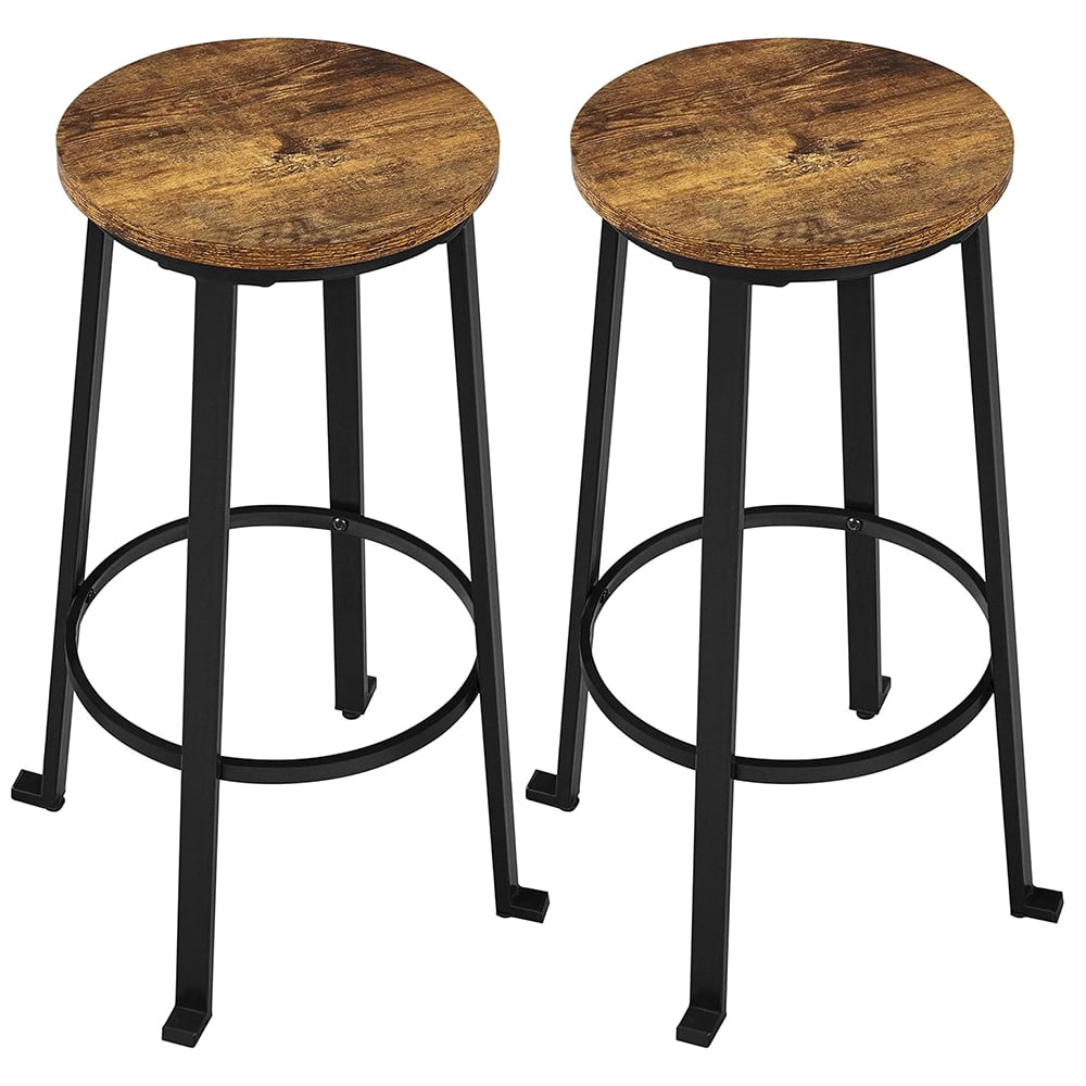 29.5 inch Metal stools, Vintage Counter Height Kitchen Barstools, High ...