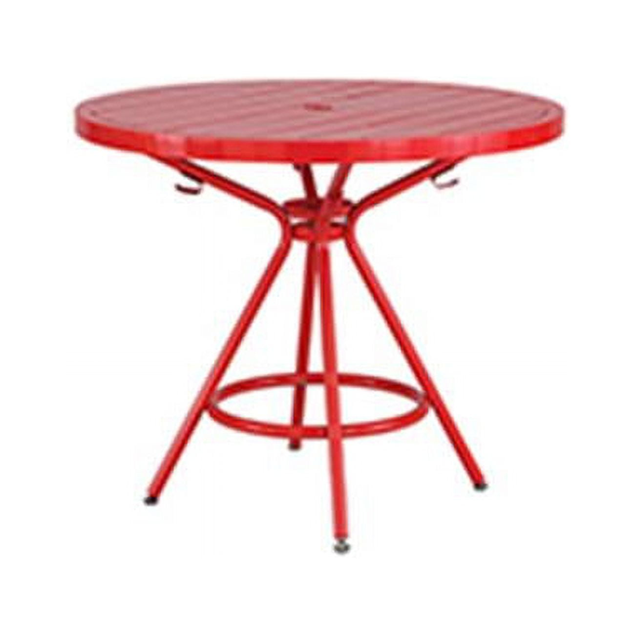 29.5 x 36 in. CoGo Steel Round Tables, Red - Walmart.com