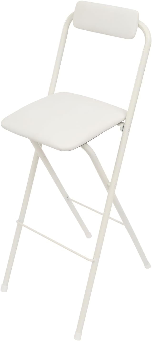29.53in Folding Bar Stool, 1 Pack Foldable Bar Chair with Backrest ...