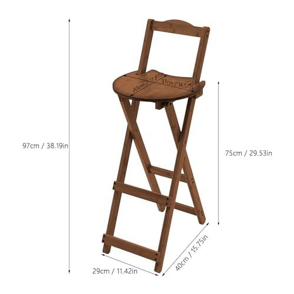 29.5in Folding Bar Stool, Counter Height Foldable Stool Bar Stools with ...