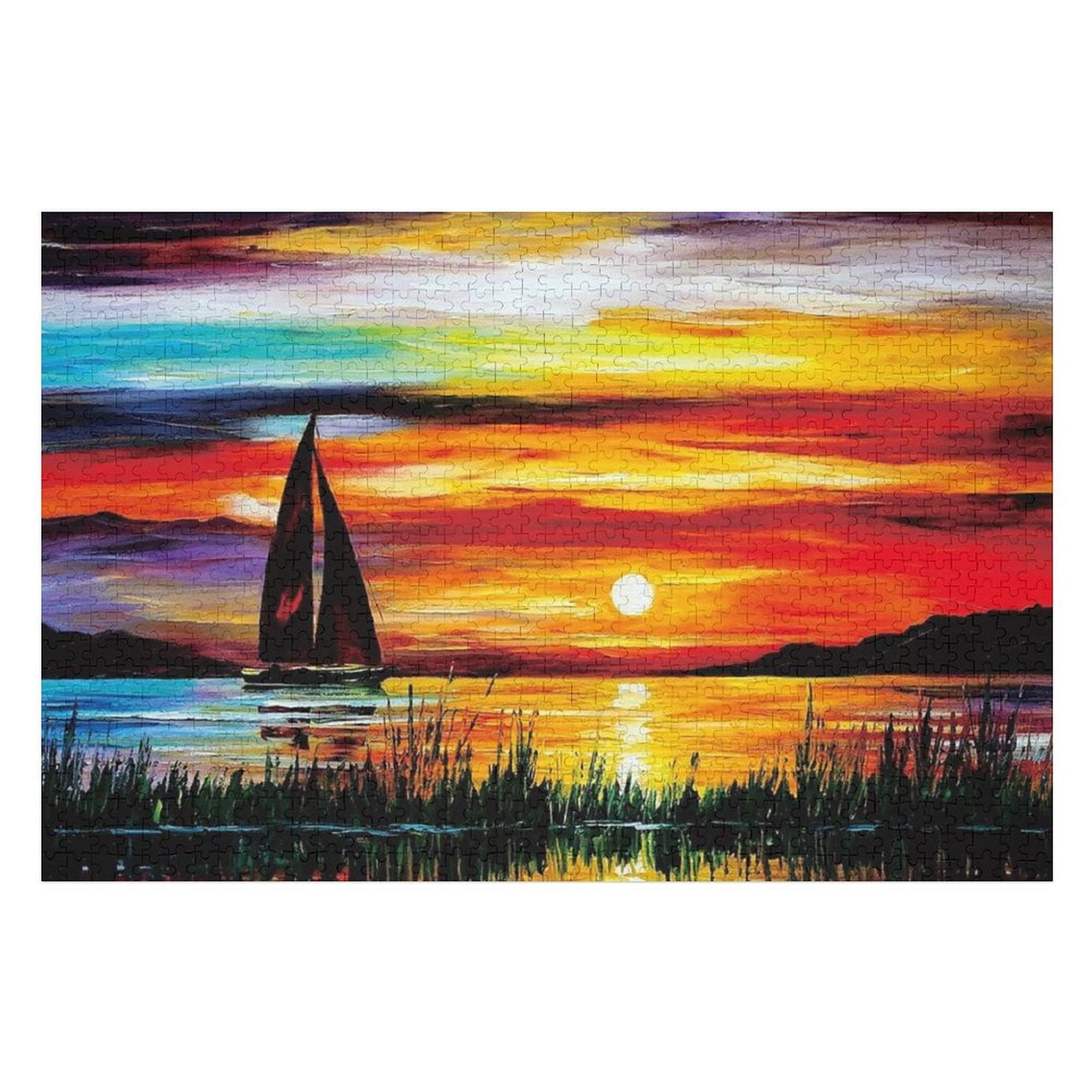 29.5x19.7 Inch Jigsaw Puzzles 1000 Pieces for Adult Tranquil Series ...