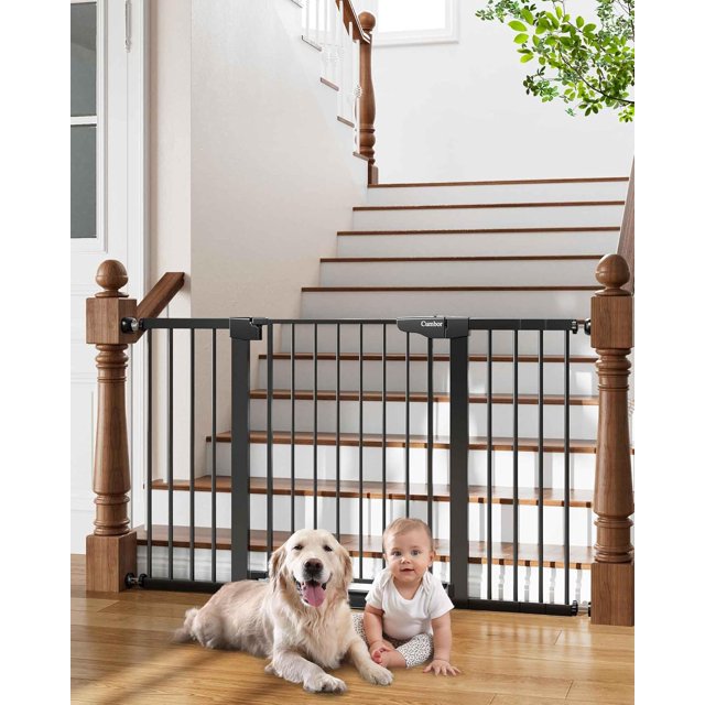 29.7-54.2" Wide Baby Gate for Stairs, Mom's Choice Awards Winner-Self ...