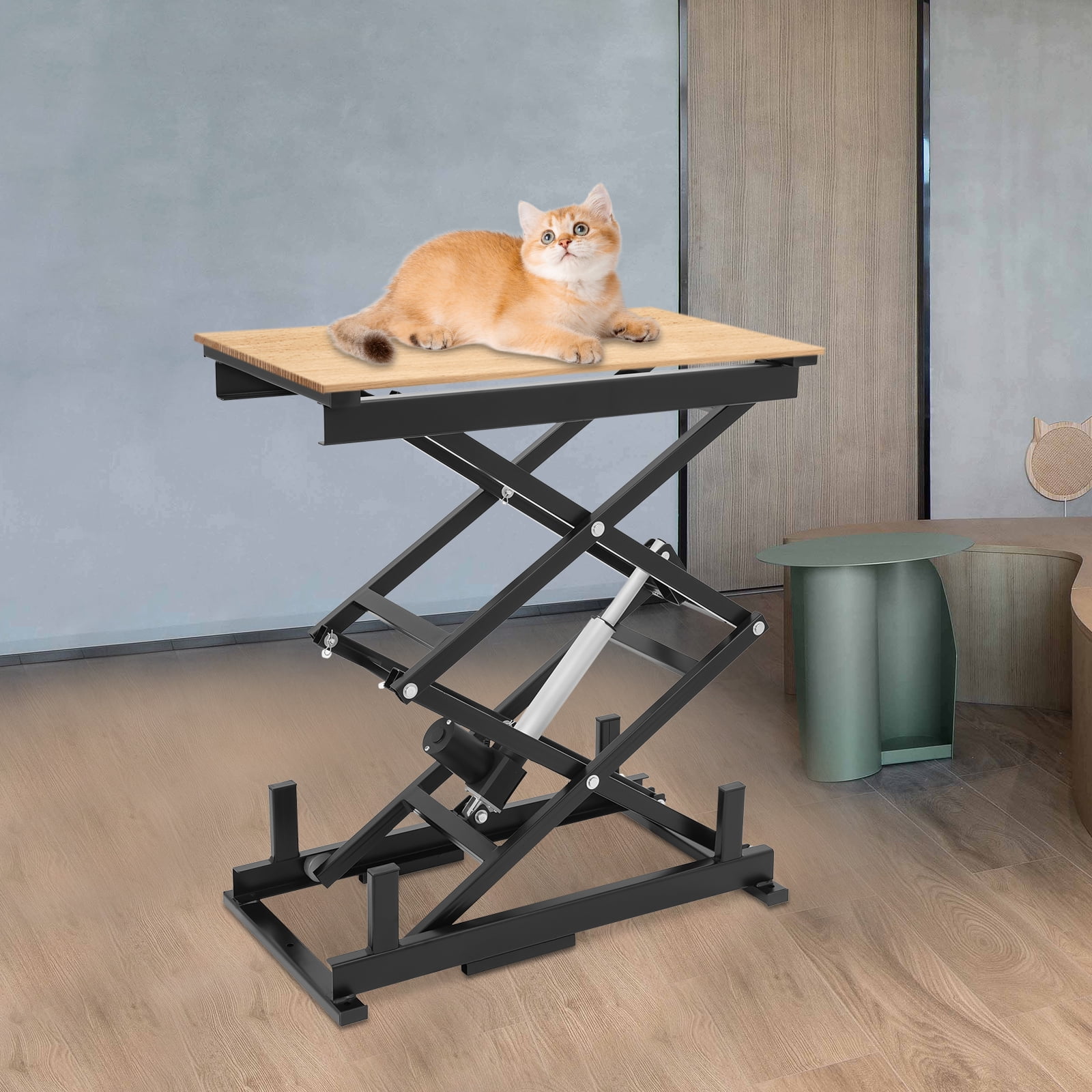29.92*1.38*10.43inch Black Electric Scissor Lift Table Iron Lift Table ...