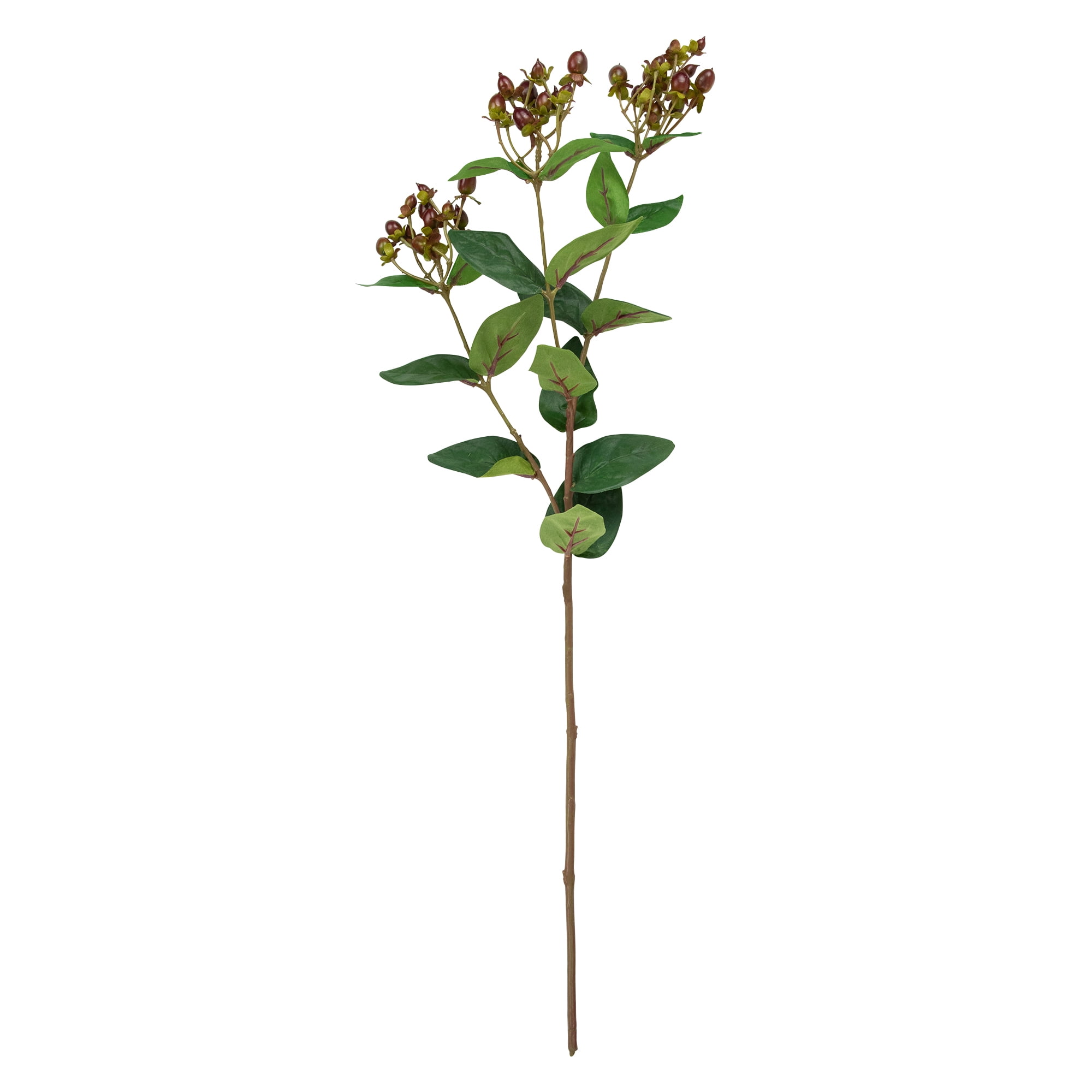 29" Burgundy Hypericum Berry Artificial Floral Spray - Walmart.com