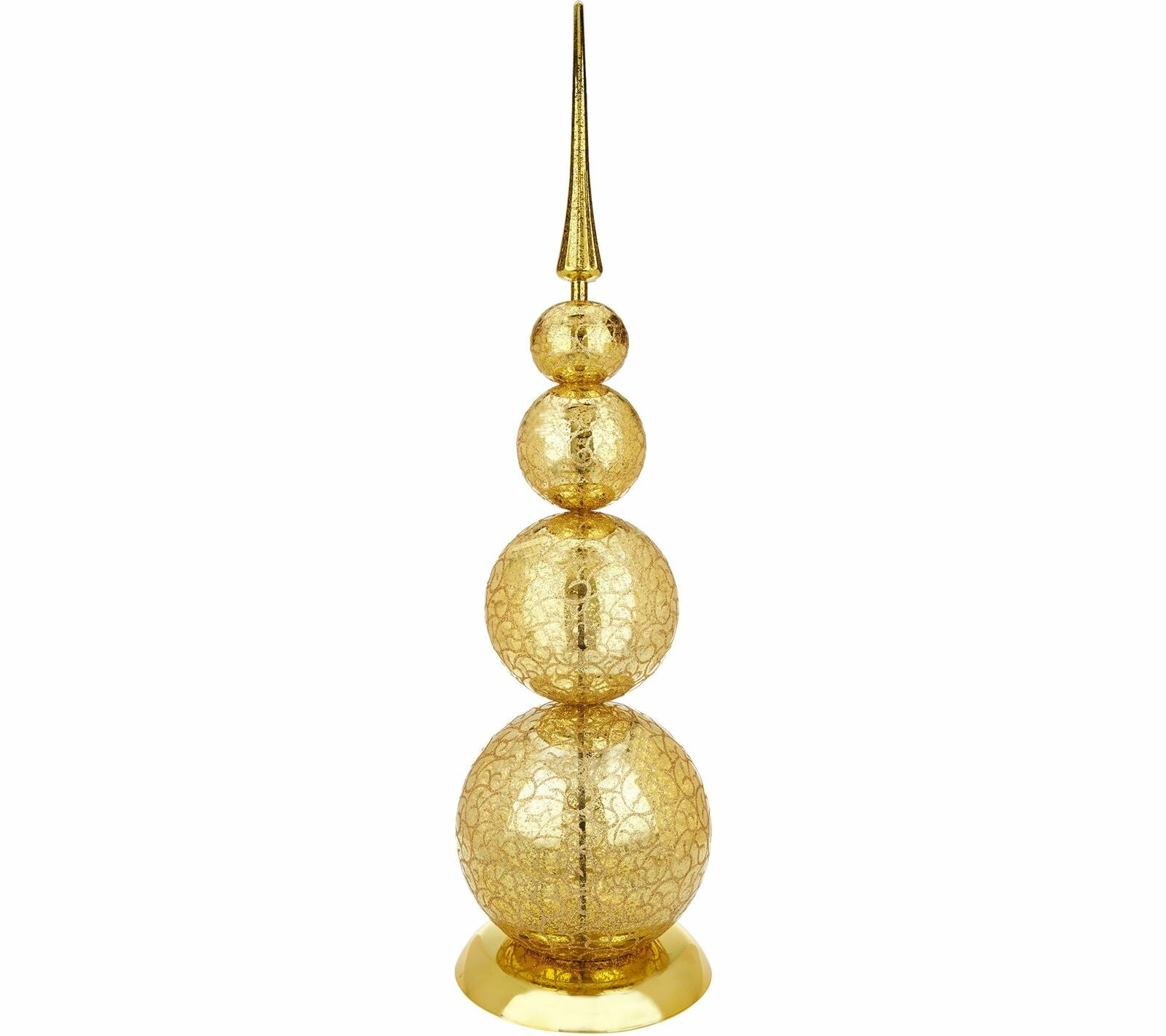 29" Decorative Finial w/ Scroll Design by Valerie in Gold - Walmart.com