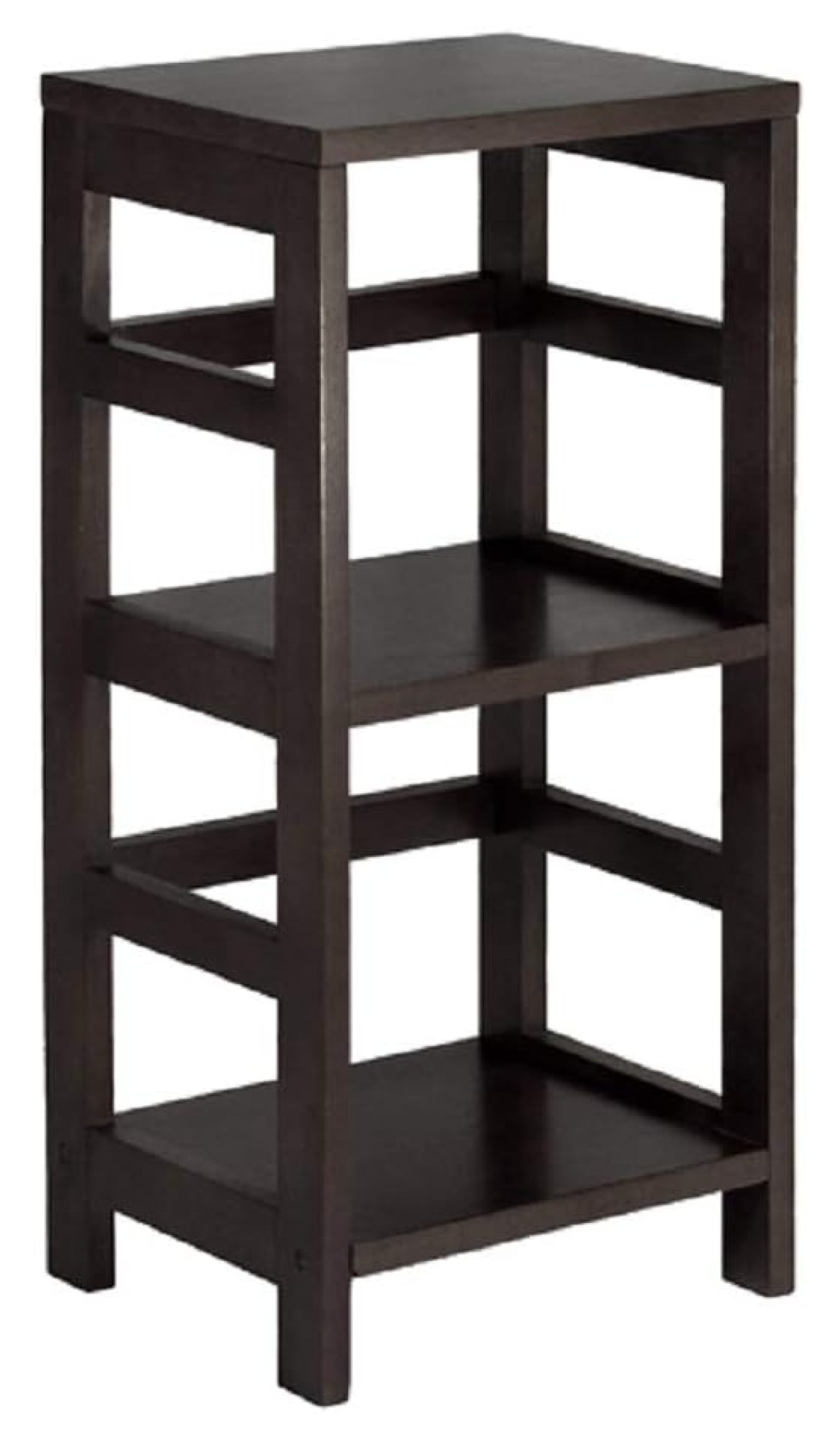 29” Espresso Brown Storage Shelf or Bookcase Two Tier - Walmart.com