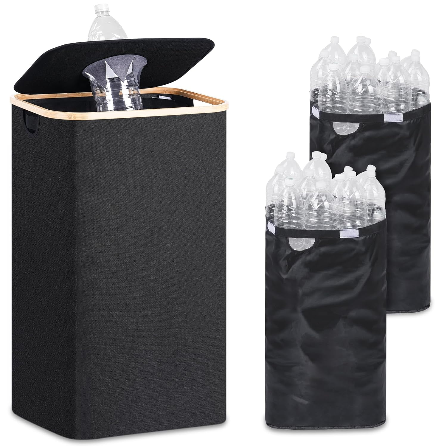 29 Gallons Recycling Bins for Kitchen, Indoor Recycle Bins with Lid ...