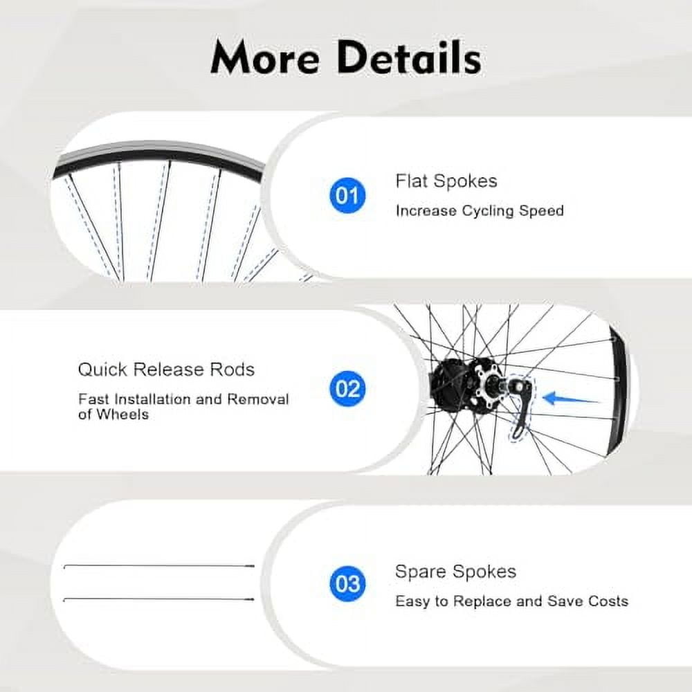 29 Inch Bike Rim Mountain Bike Wheelset with Double Six-Hole Disc Brake ...