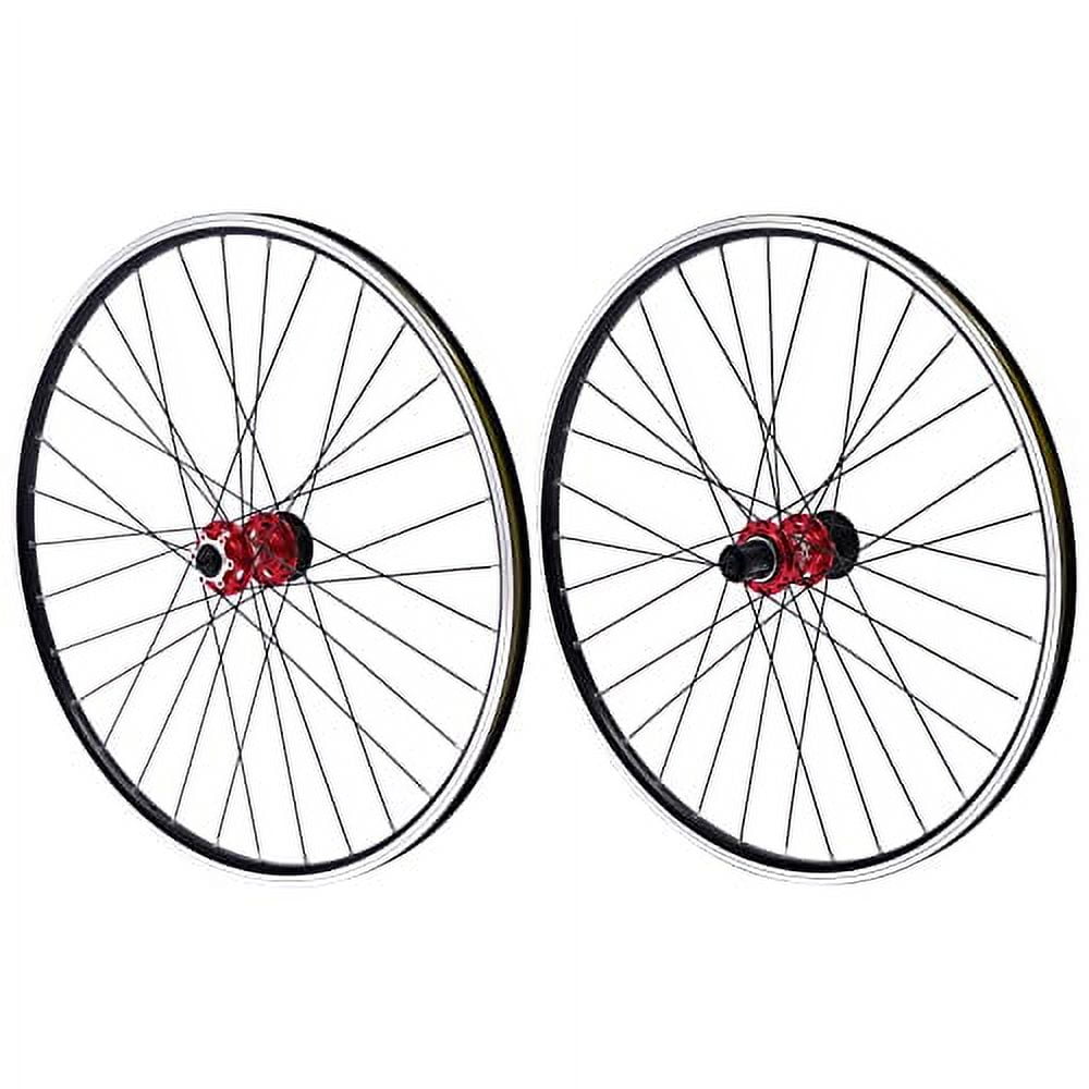 29 Inch Bike Wheels Rim Set (Front+ Rear),Double Six-Hole Disc with ...