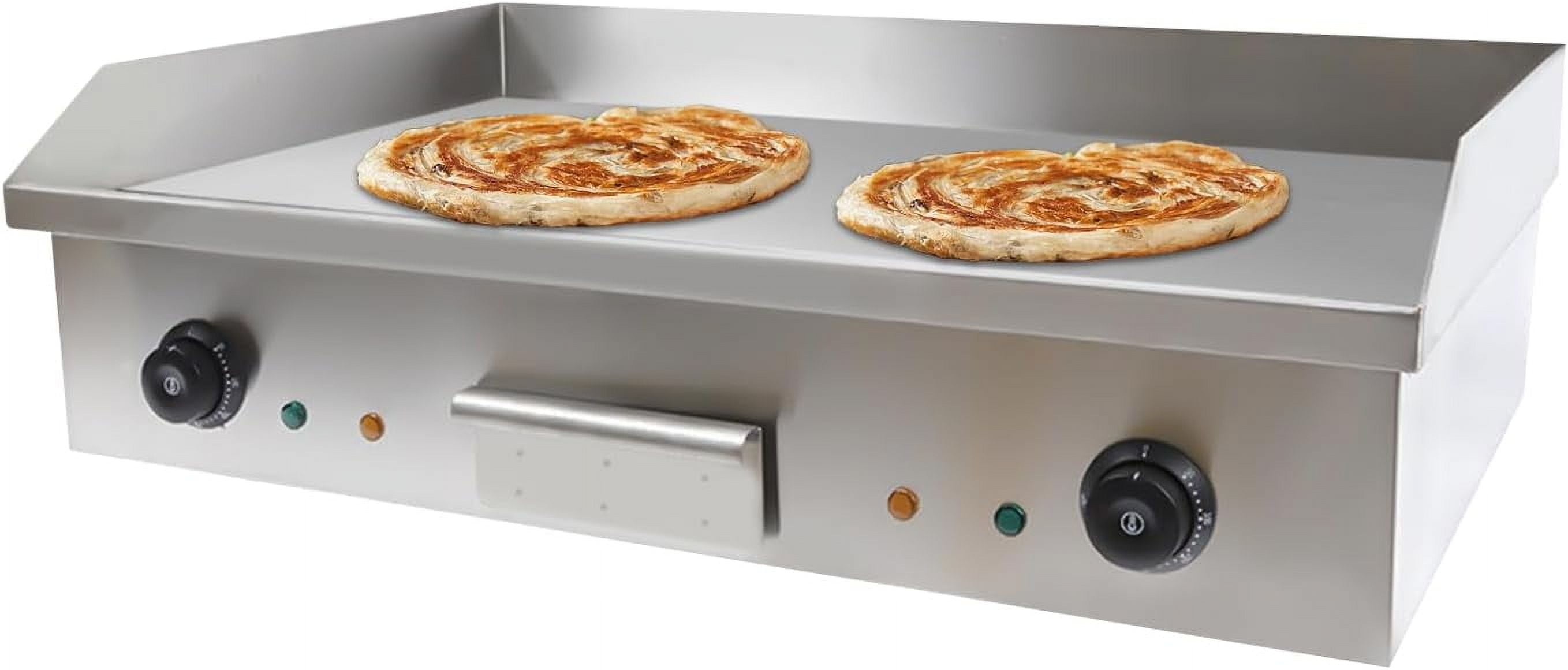 29 Inch Commercial Electric Griddle, 110V 3000W Double Control Electric ...