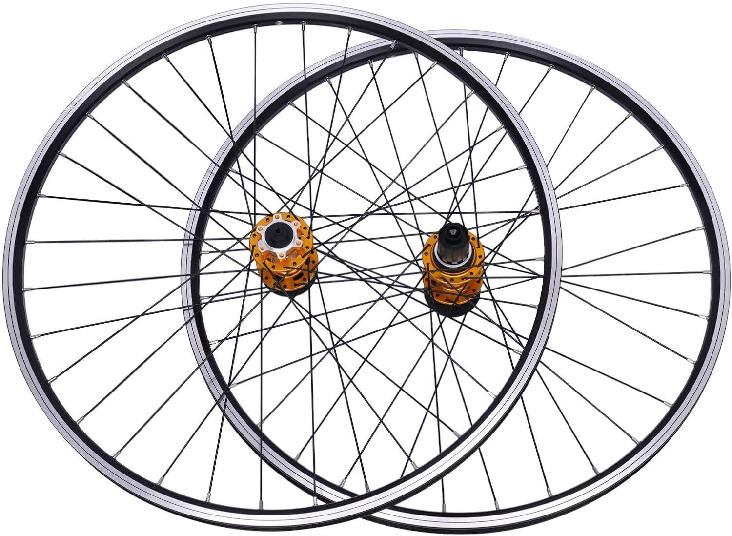 29 Inch Mountain Bike Wheelset, Carbon Hub MTB Wheels Front & Rear Dual ...