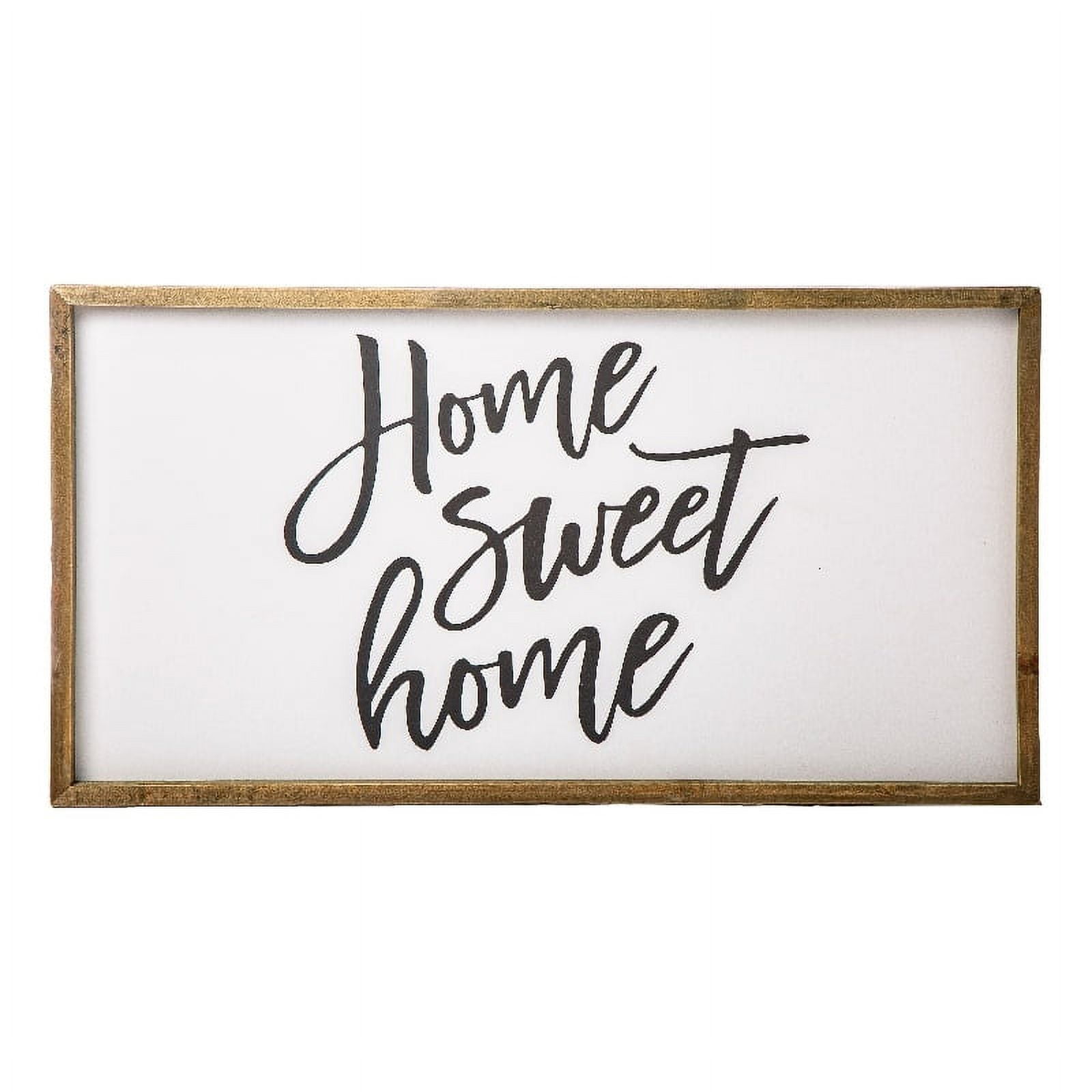 Benzara Rectangular Modern Wood Wall Art with Wall Brackets in White ...