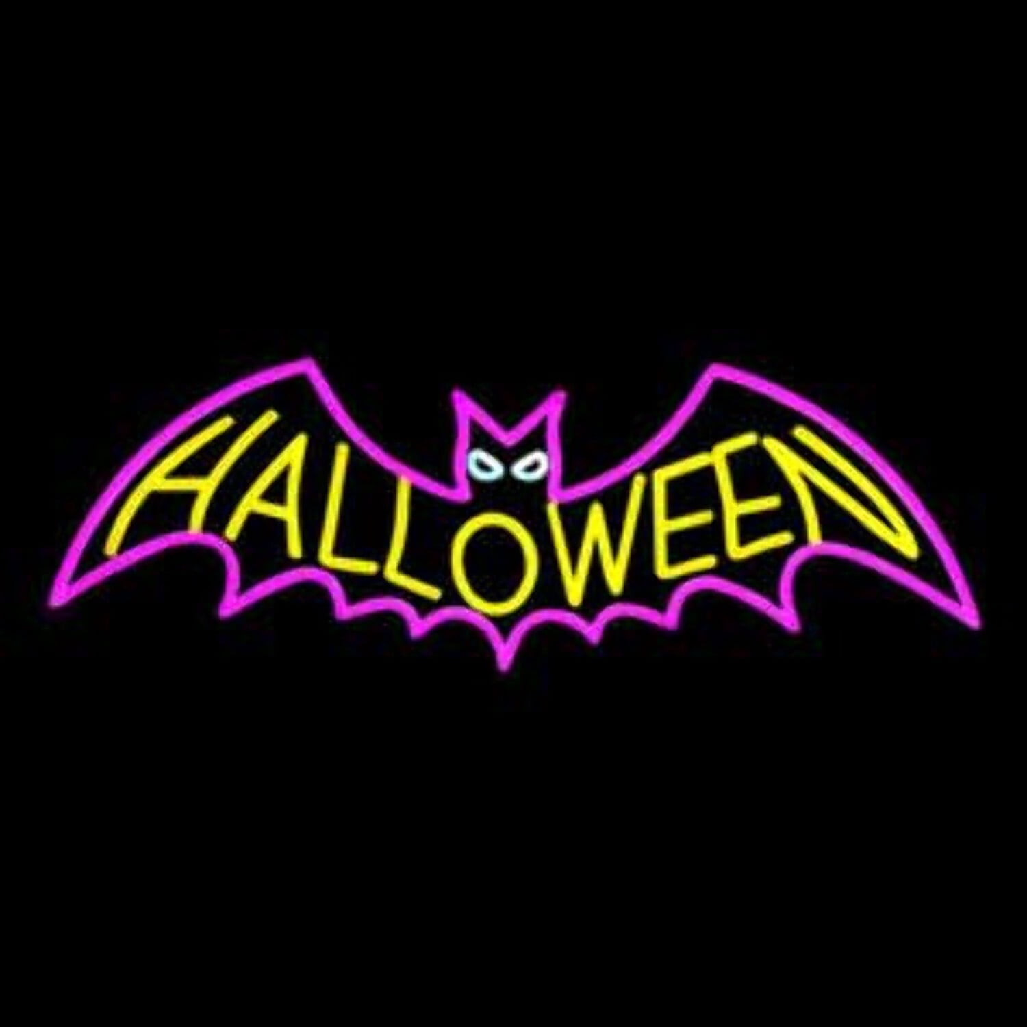 29 LED Neon Bat with Clear Backing Silhouette Motif Display - Walmart.com
