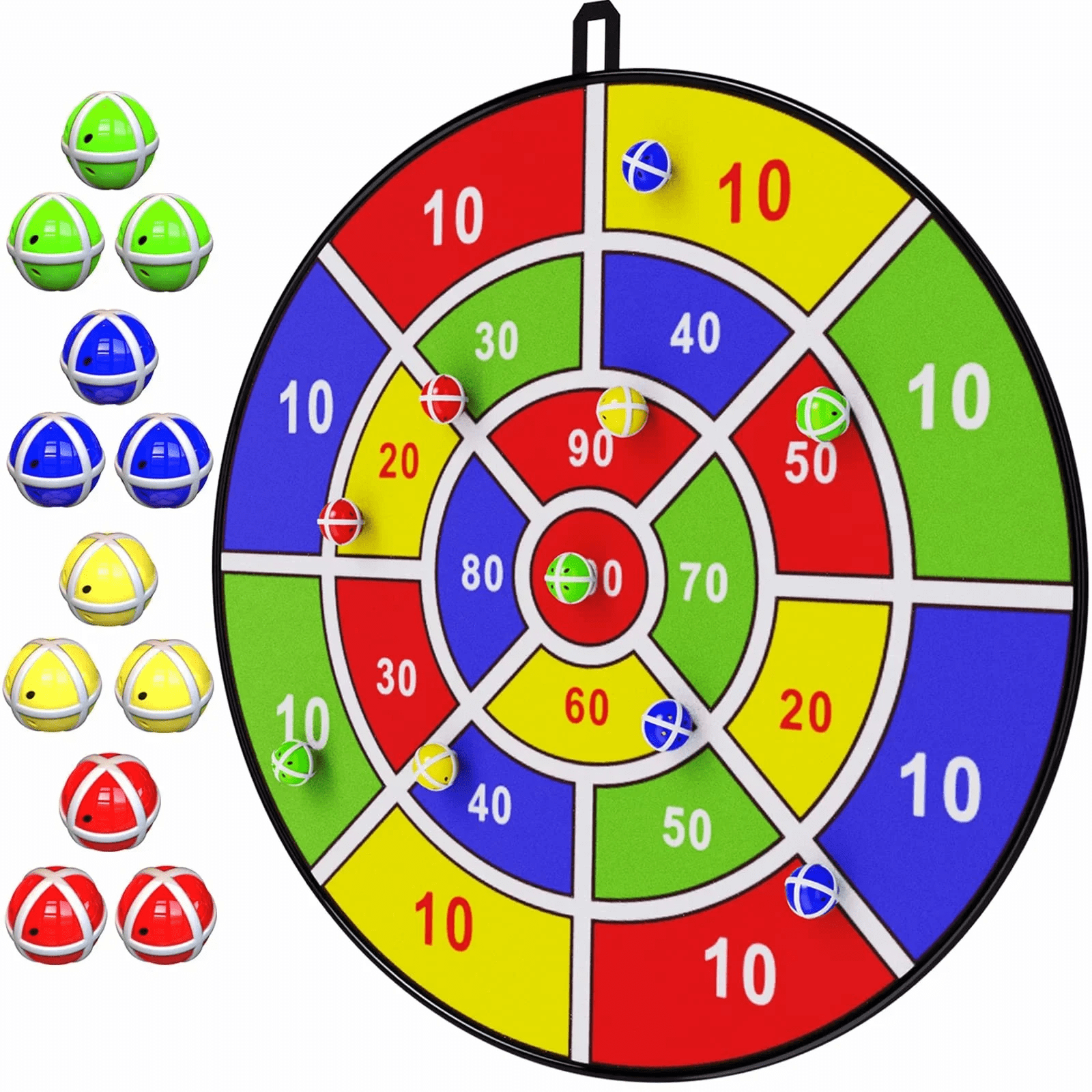 29" Large Dart Board for Kids – Includes 12 Sticky Balls | Indoor ...