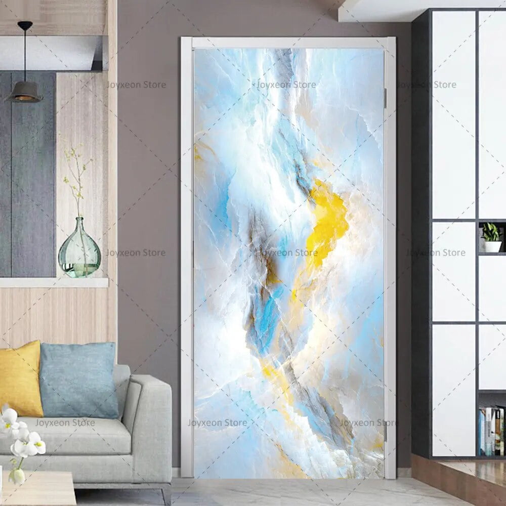 29 Line Door Stickers Black and White Geometric Low-luxury Style Home ...